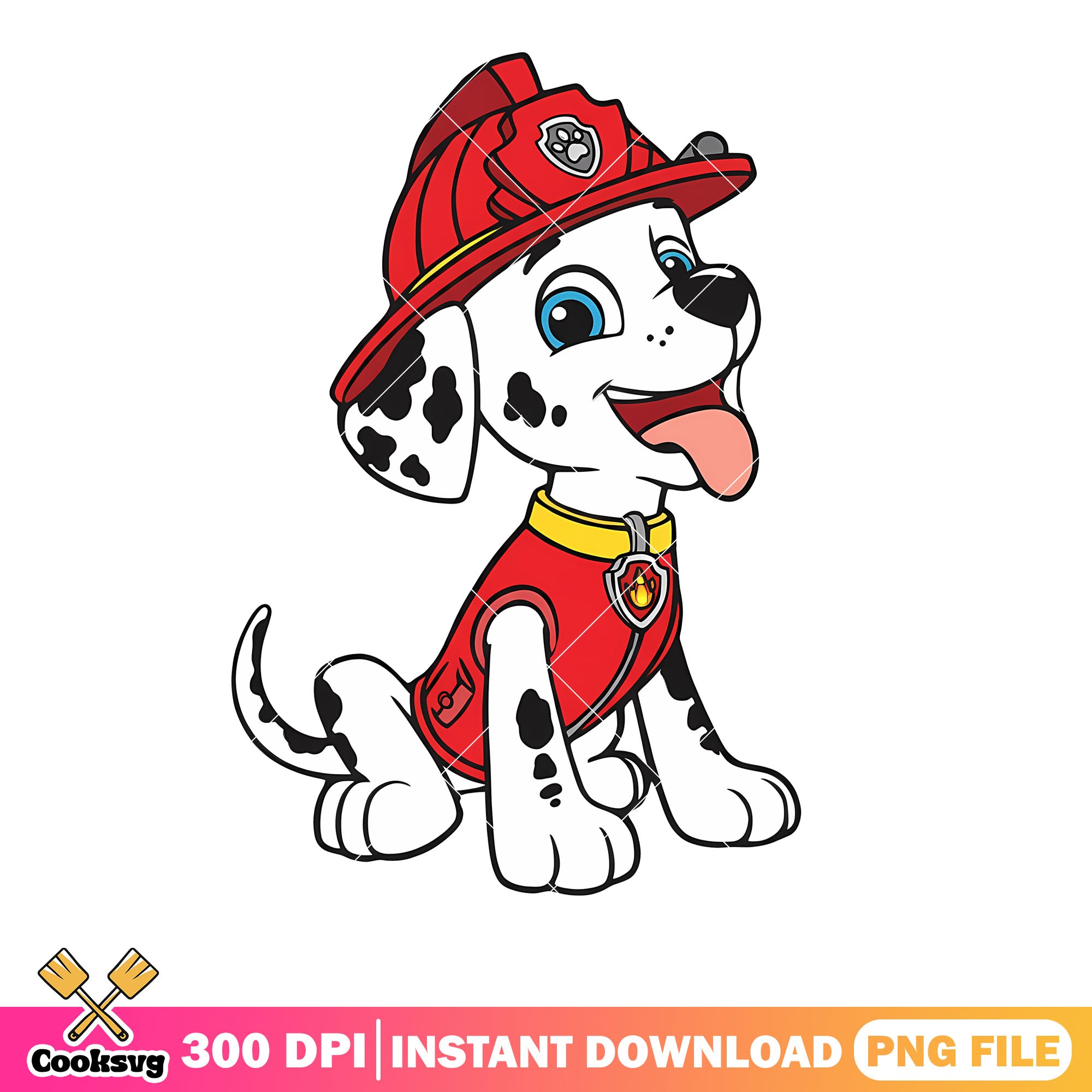 Marshal dog of cartoon png, Dalmatian dog png, paw patrol png – Cooksvg
