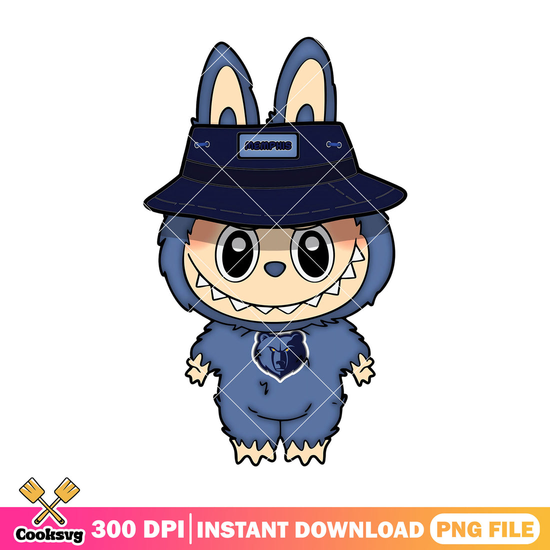 Memphis labubu baseball team png, labubu hehe png, labubu plush png ...