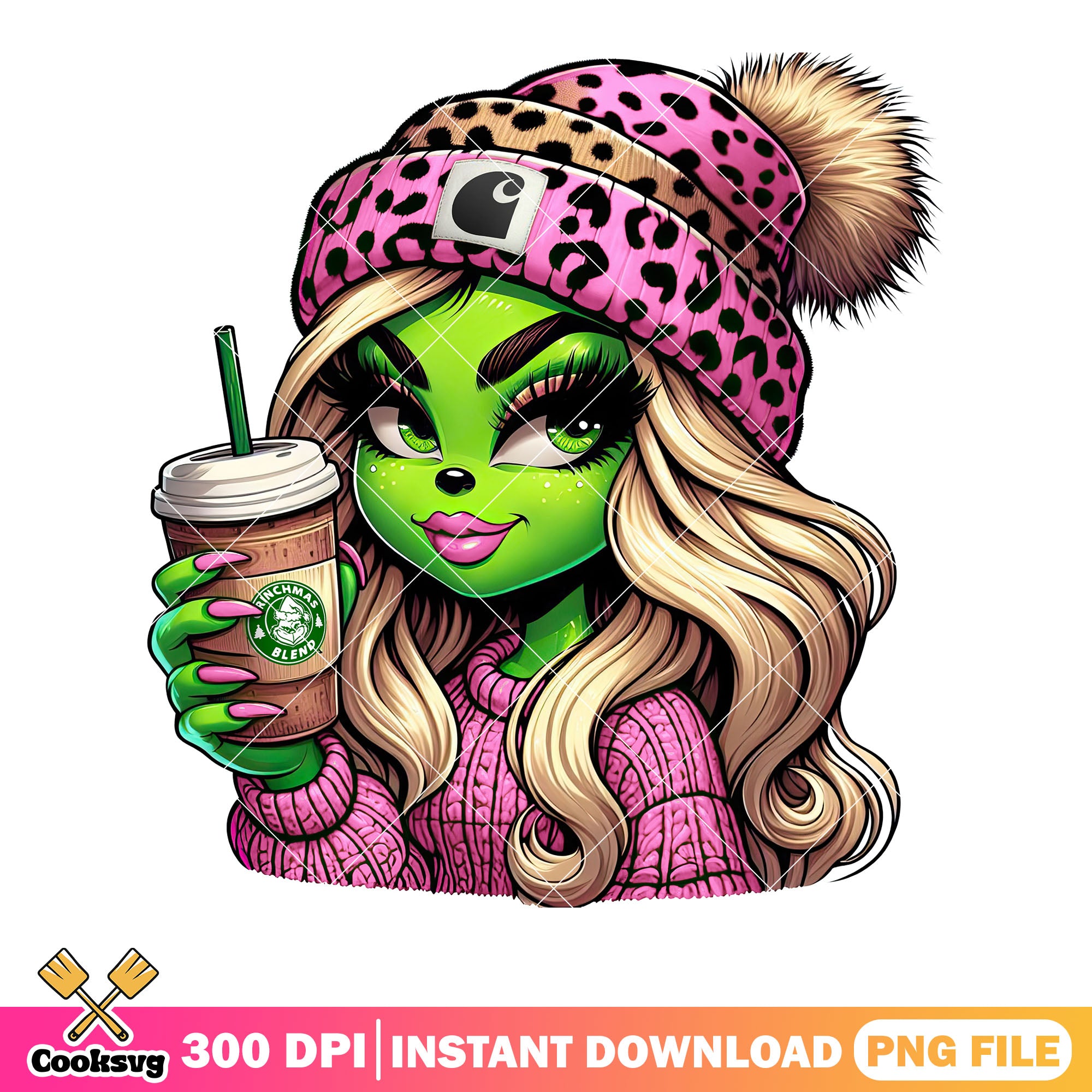Merry green girl christmas png, the grinch png, christmas sweater png ...