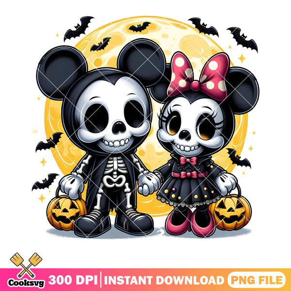 Mickey and Minnie Mouse png, halloween png, x ray costume png – Cooksvg