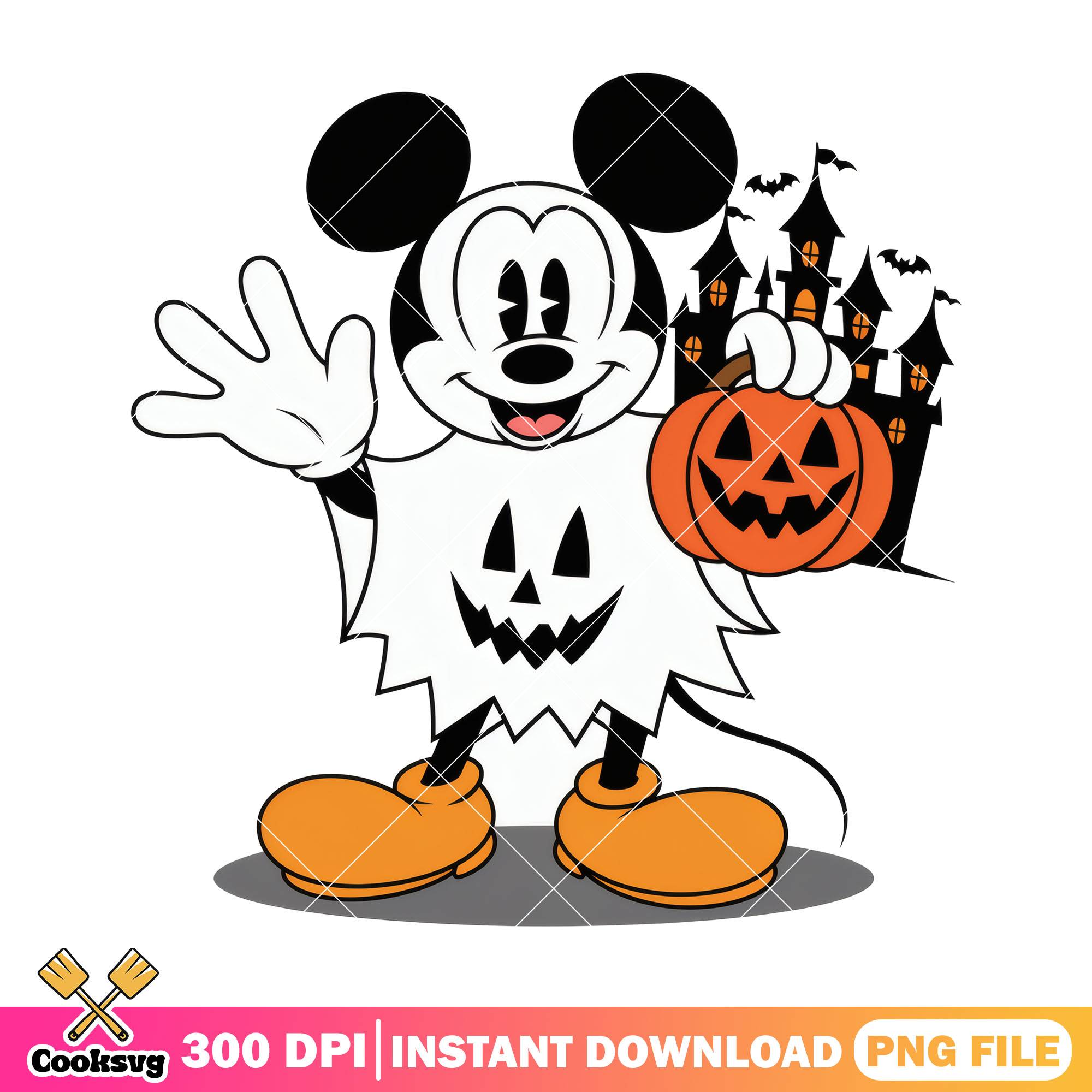 Mickey ghost face clothes png, halloween candy png, mickey mouse png ...