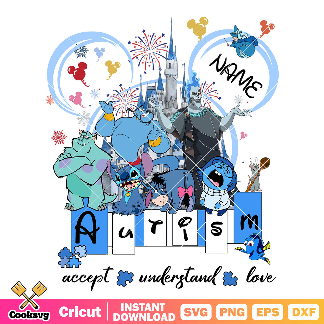 Mickey head disney characters autism png, disney autism png – Cooksvg