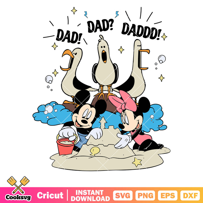 Mickey minnie beach dad svg, mickey dad svg, disney father day svg ...