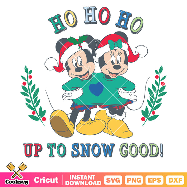 Mickey minnie up to snow good svg, mickey minnie christmas svg – Cooksvg