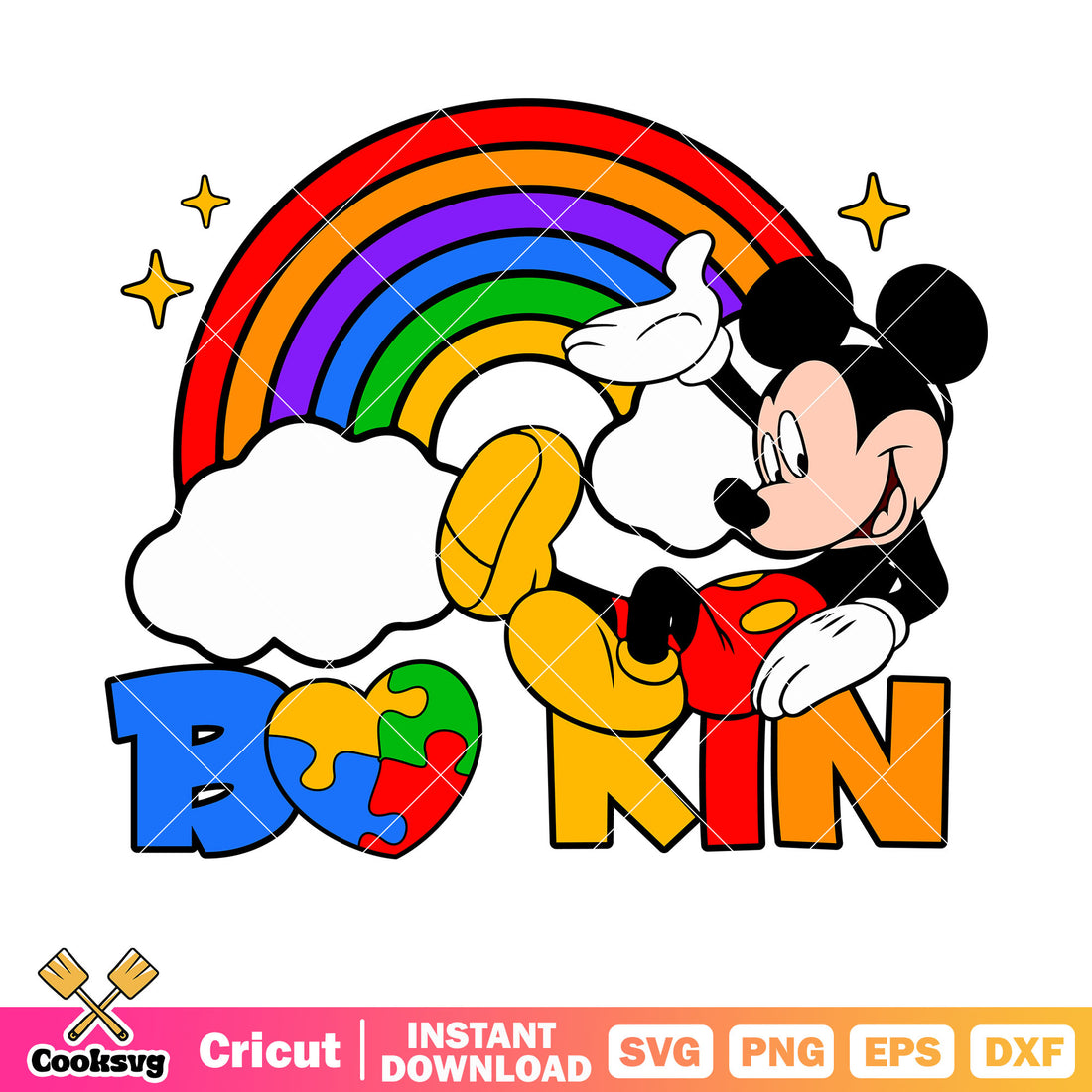 Mickey mouse be kind svg, mickey mouse autism svg, autism shirt svg ...