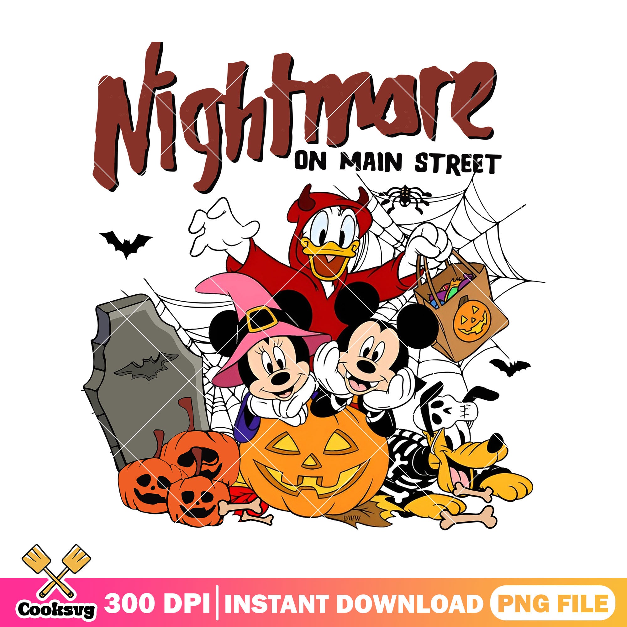Mickey nightmare street png, halloween movie png, disney plus png – Cooksvg