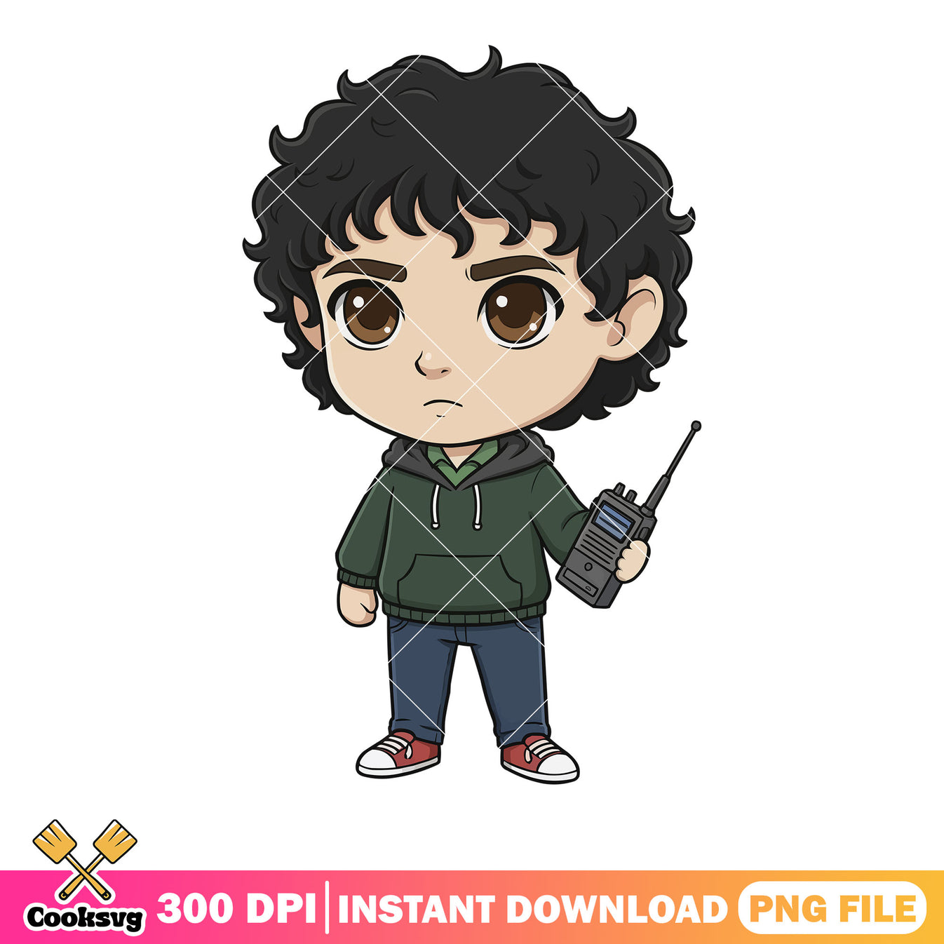 Mike stranger things chibi png, stranger things png, netflix movies pn ...