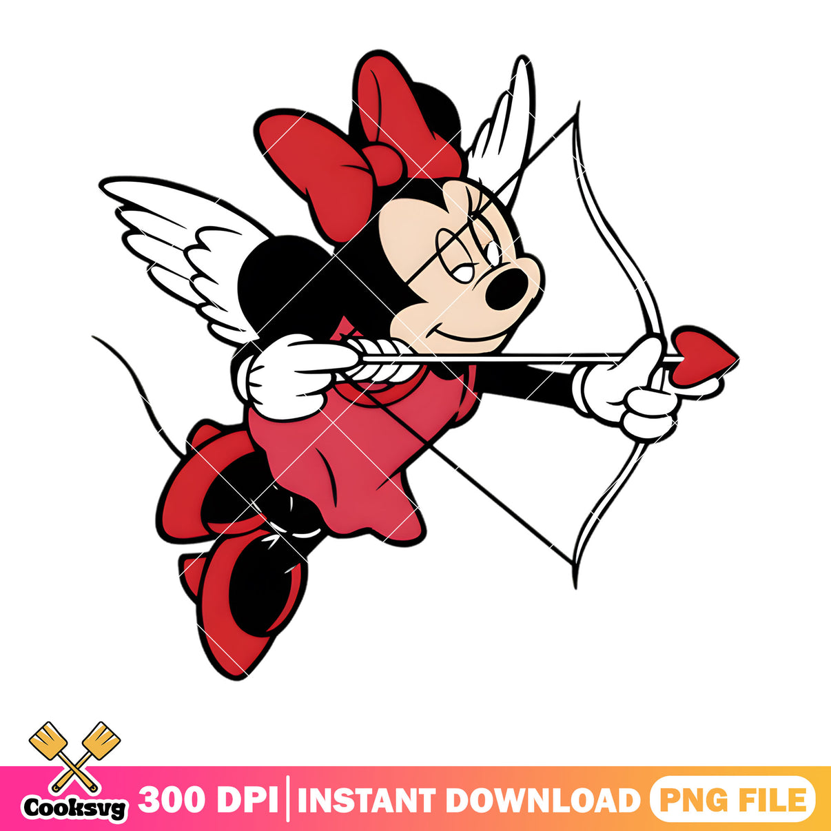 Minnie cupid love valentine png, valentine vibes png, minnie mouse png ...