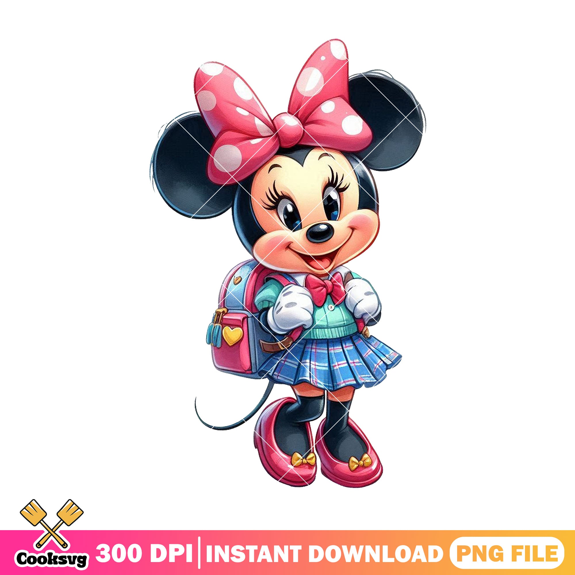 Minnie going school png, disney land png, welcome back to school png ...