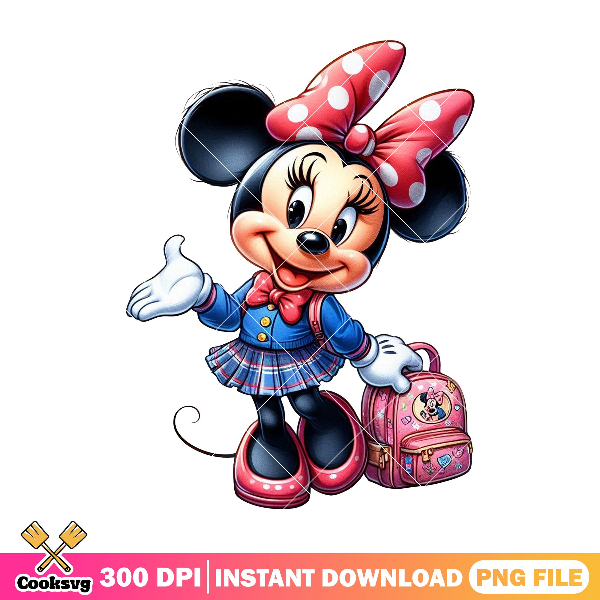 Minnie mouse design file png, disney art png, happy back to school png ...