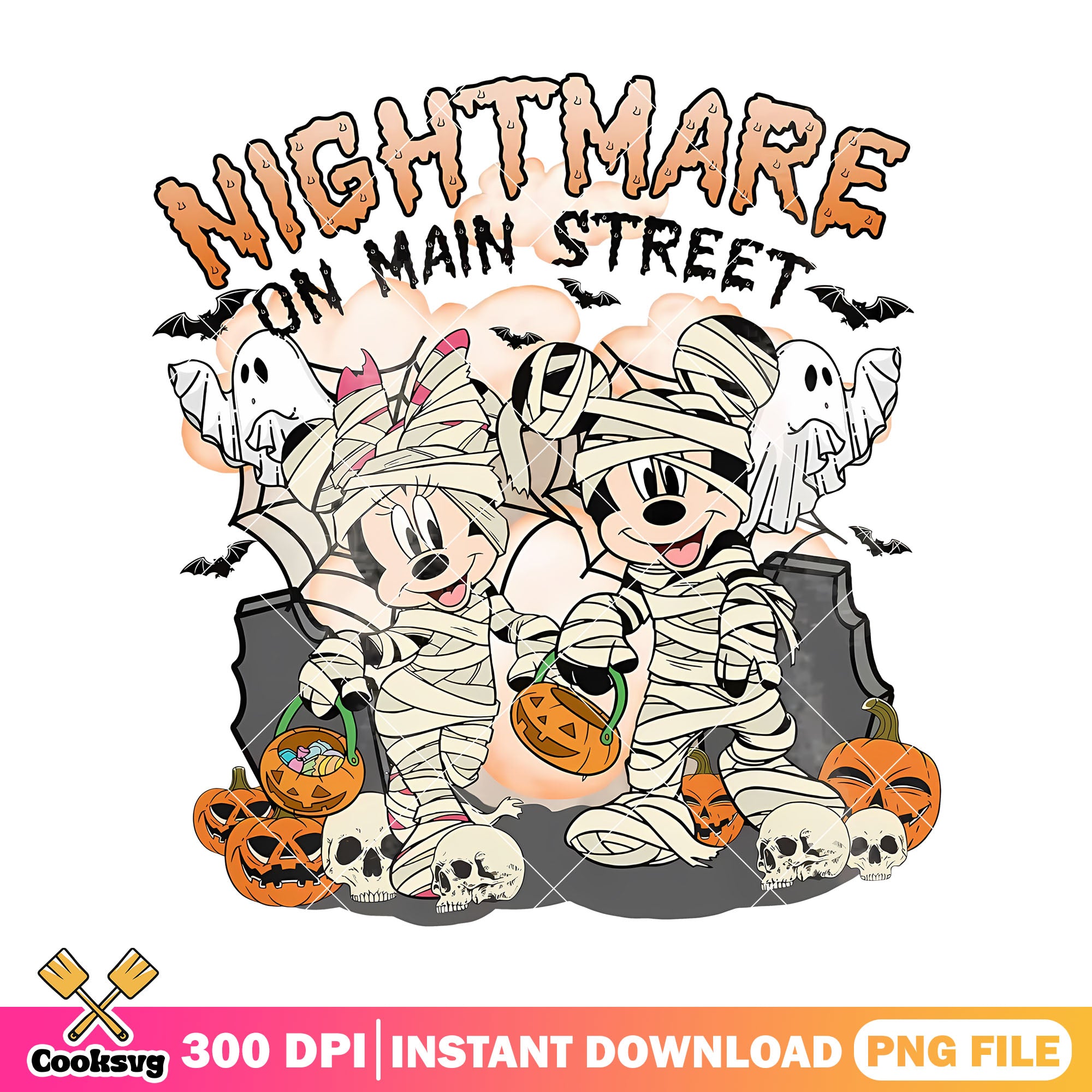 Minnie mummy cosplay png, halloween image png, disney minnie png – Cooksvg