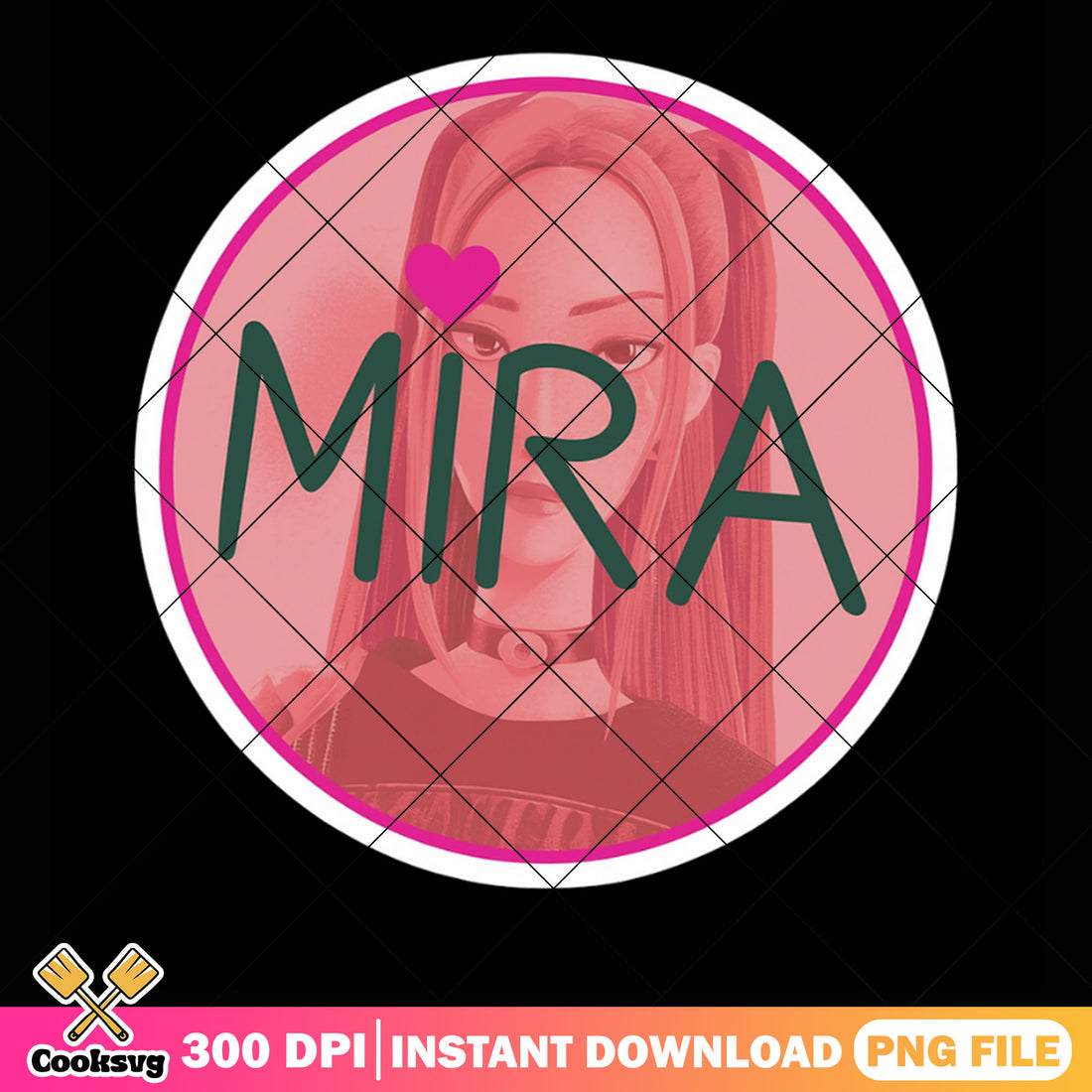 Mira circle png sticker, kpop demon hunters png, kpop mira png – Cooksvg