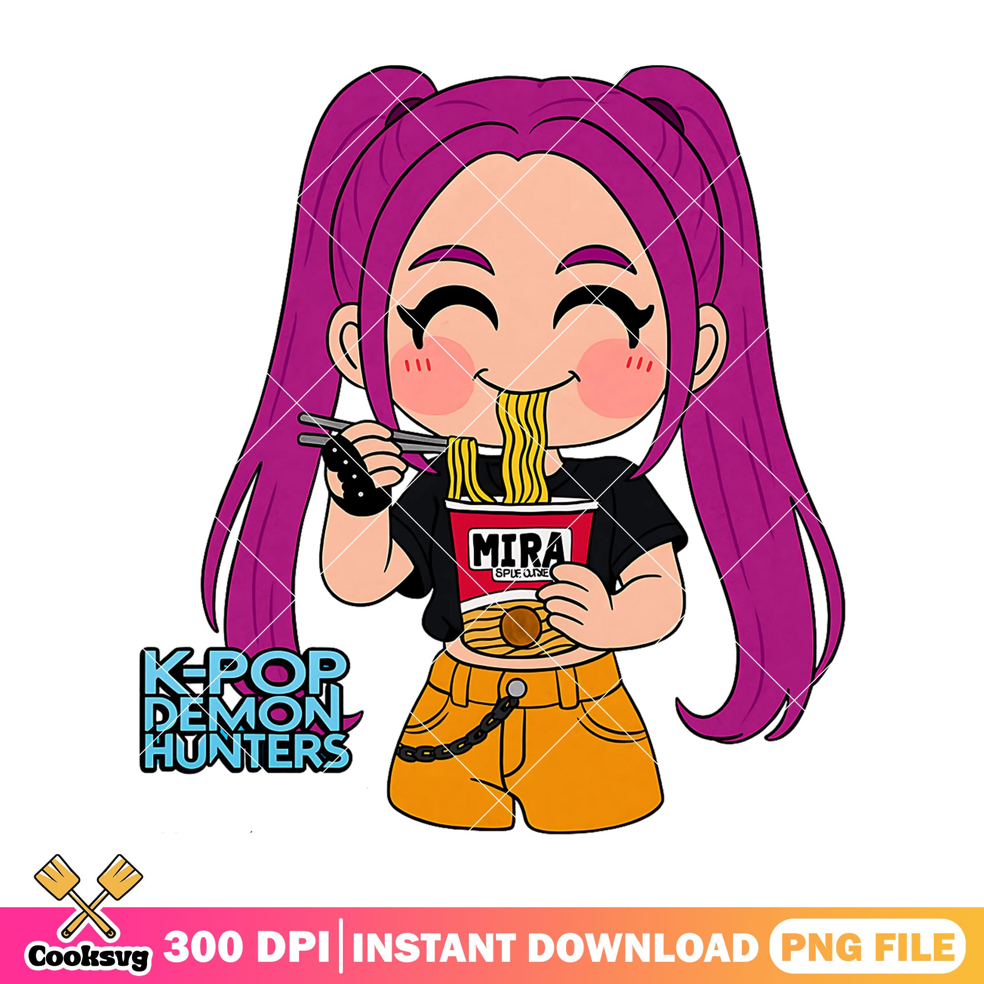 Mira eating ramen png, mira huntrix png, huntrix kpop png – Cooksvg