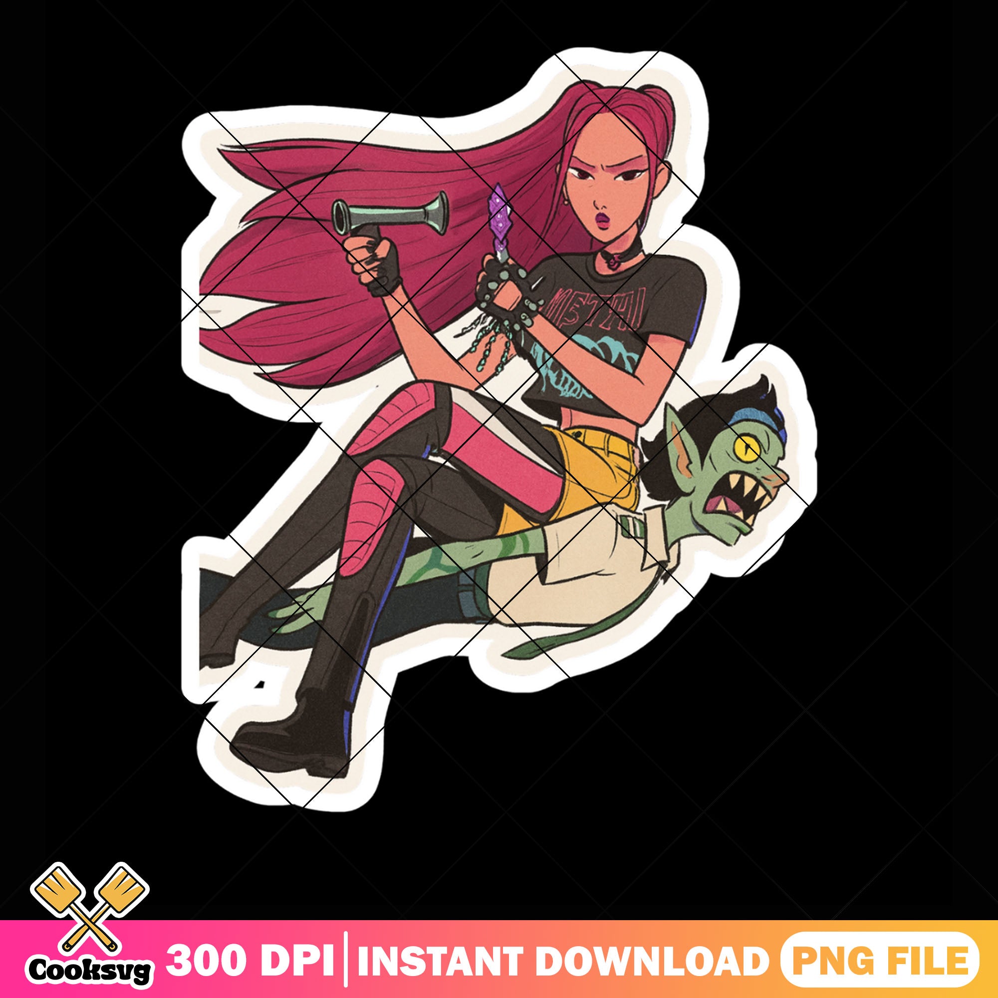 Mira funny flying png sticker, kpop mira png, huntrix movie png – Cooksvg