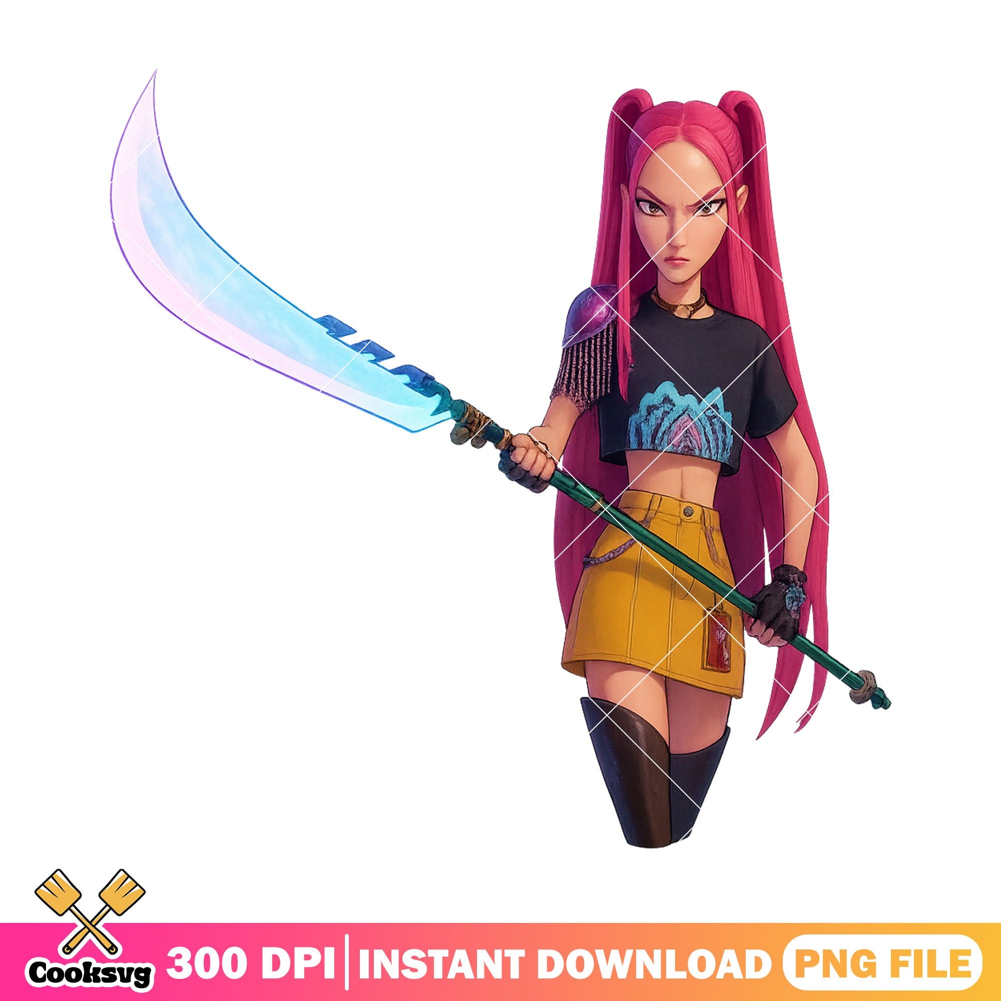 Mira with weapon png, mira huntrix png, kpop demon hunters png – Cooksvg