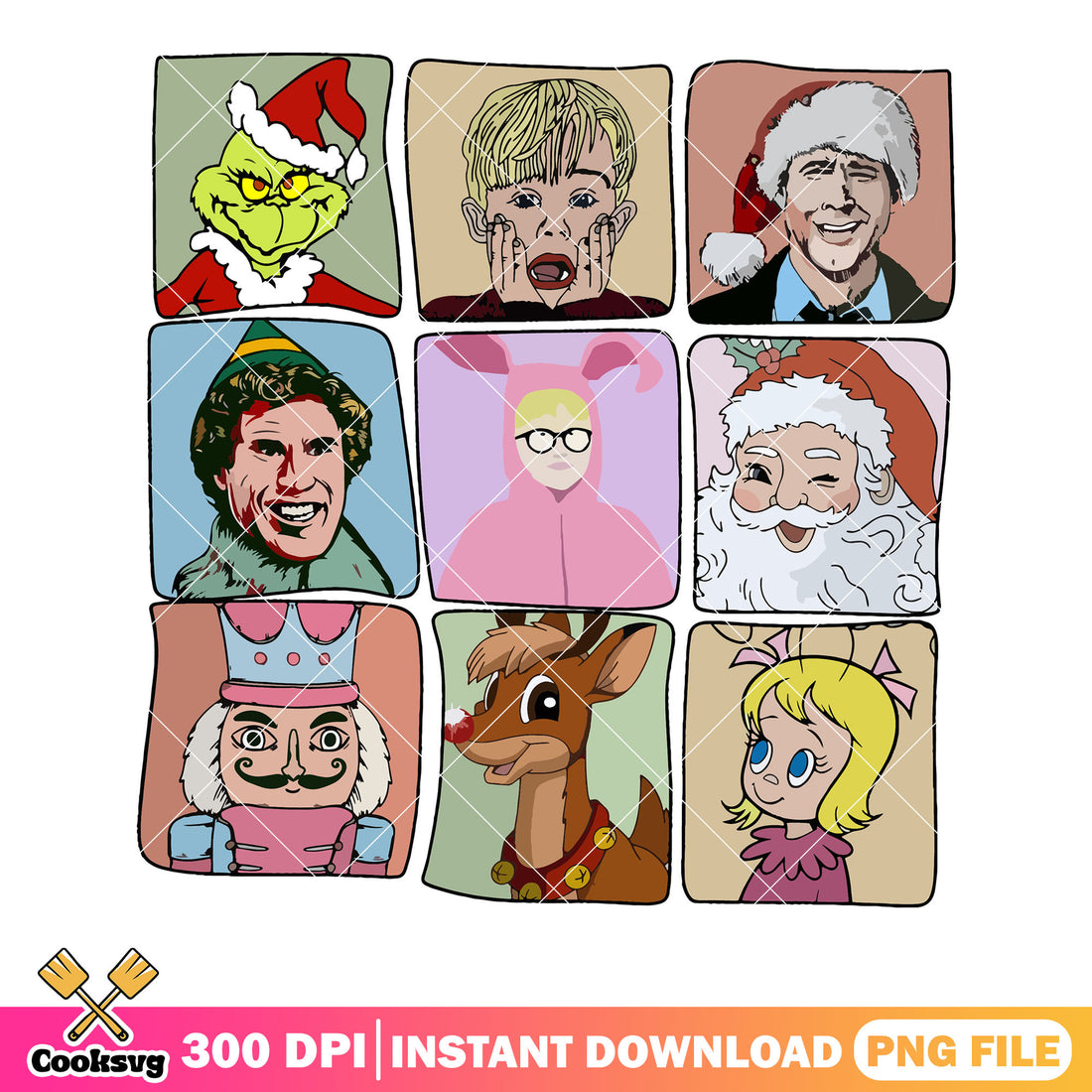 Movie home alone santa claus png, reindeer cute png, grinch png – Cooksvg