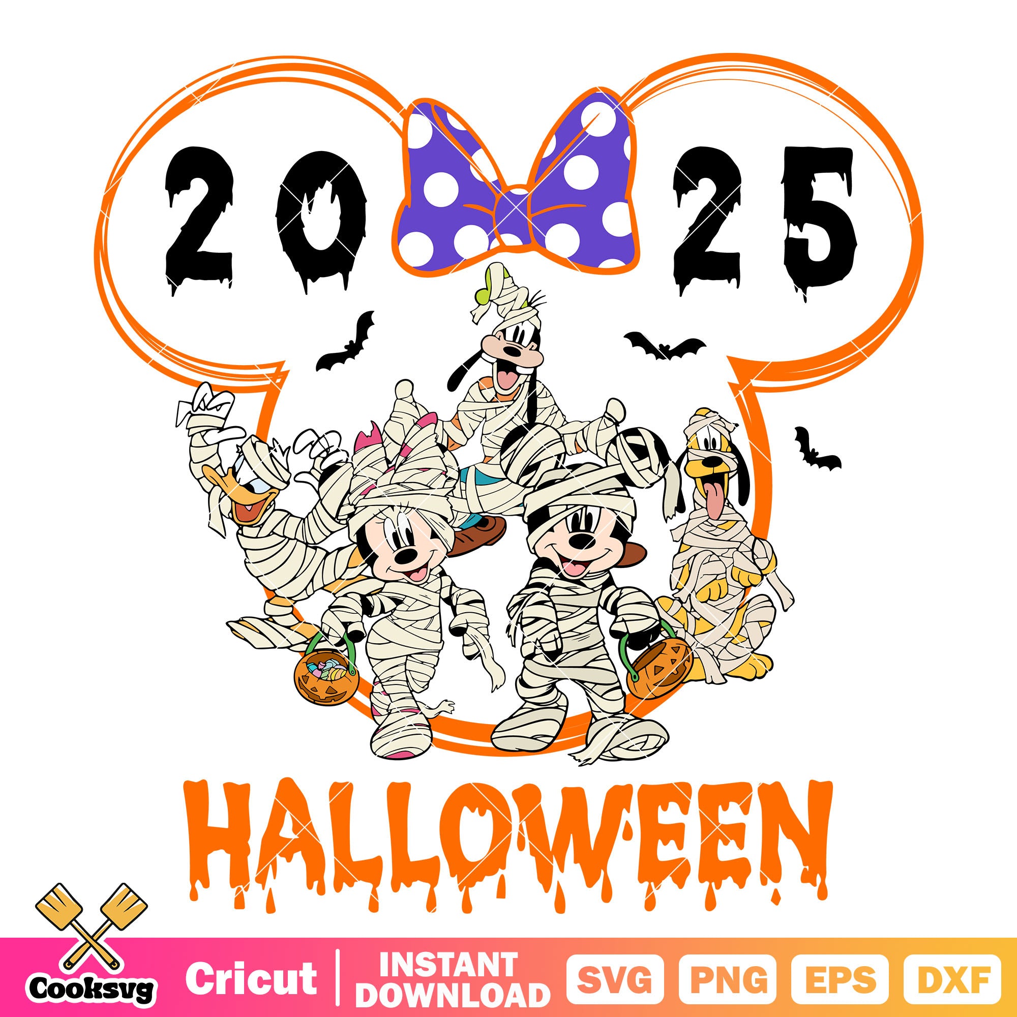Mummy minnie halloween svg, minnie mummy svg, minnie halloween svg ...