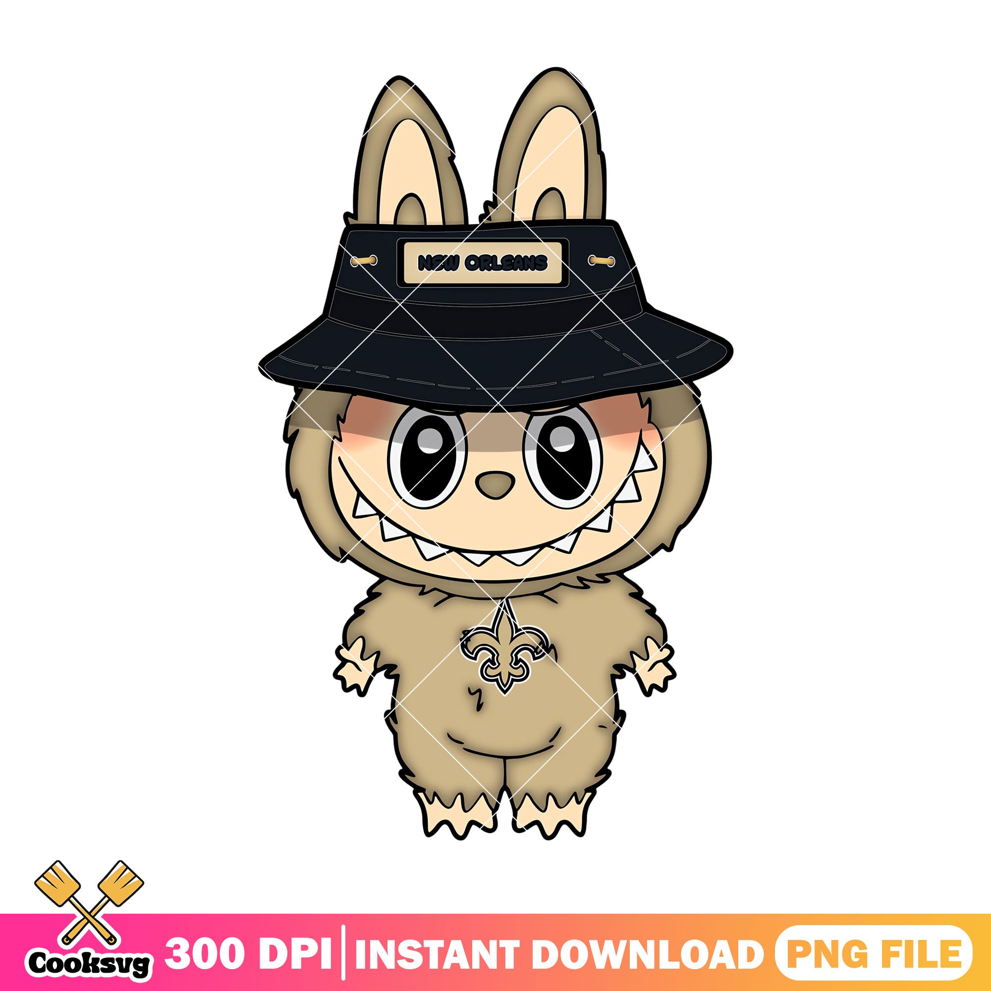 New orleans labubu baseball team png, labubu plush png, labubu cute pn ...