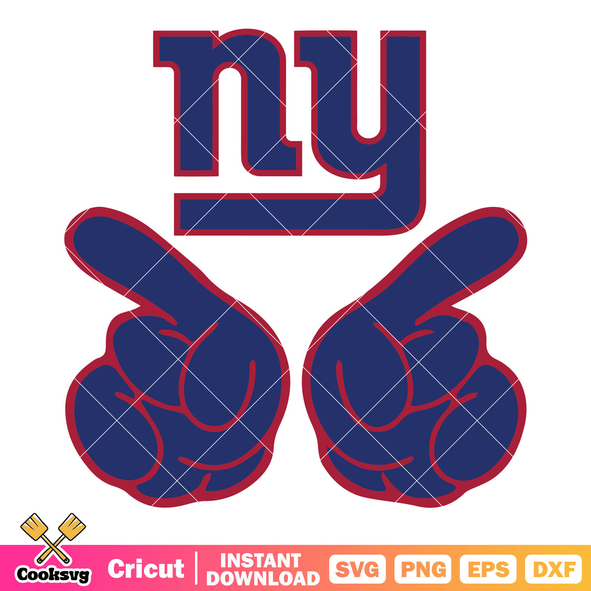 New york blue finger svg, new york giants svg, MetLife Stadium svg ...