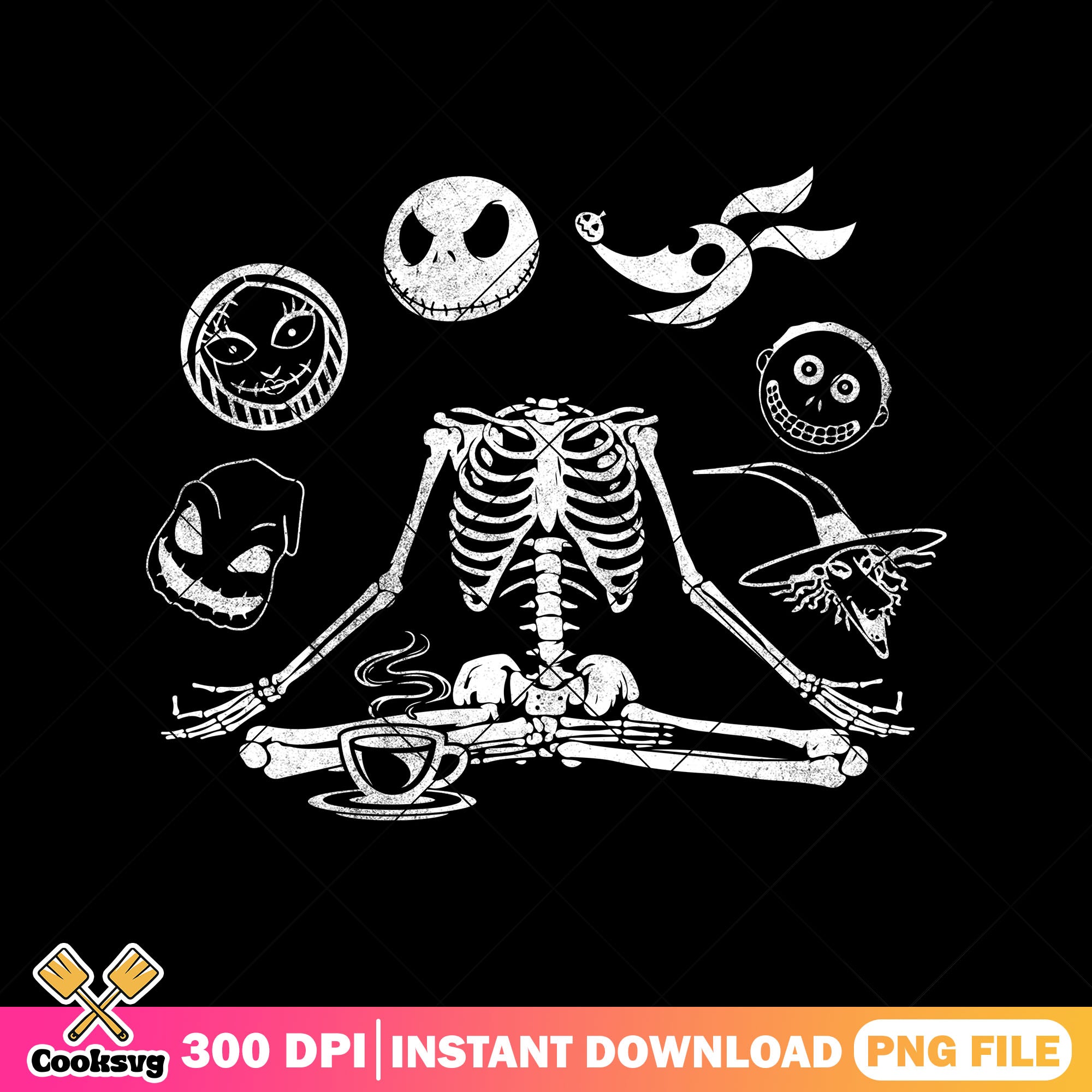 Nightmare skeleton horror faces png, scary cartoon png, horror head pn ...