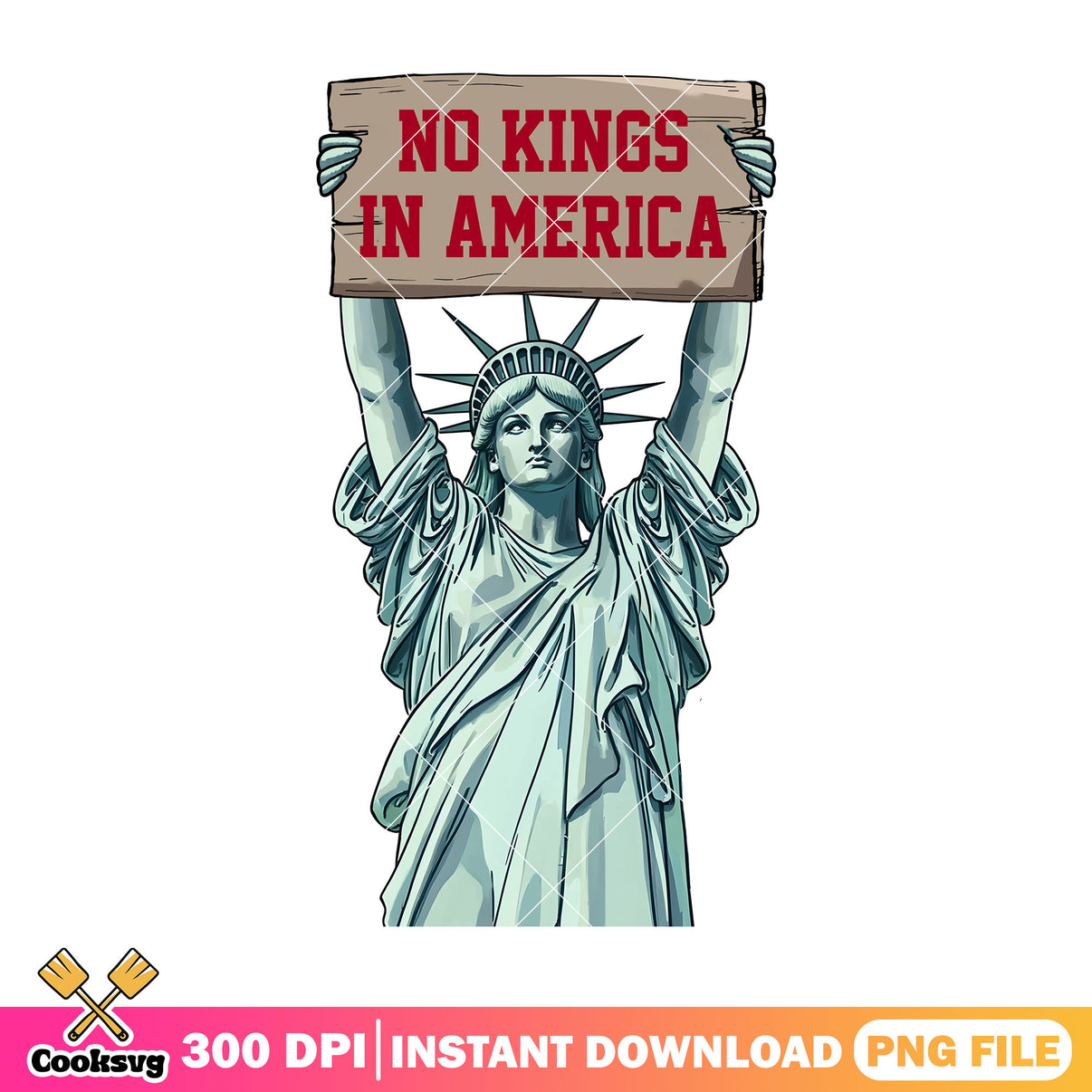 No kings in america statue png, america no kings png, no kings quote p ...