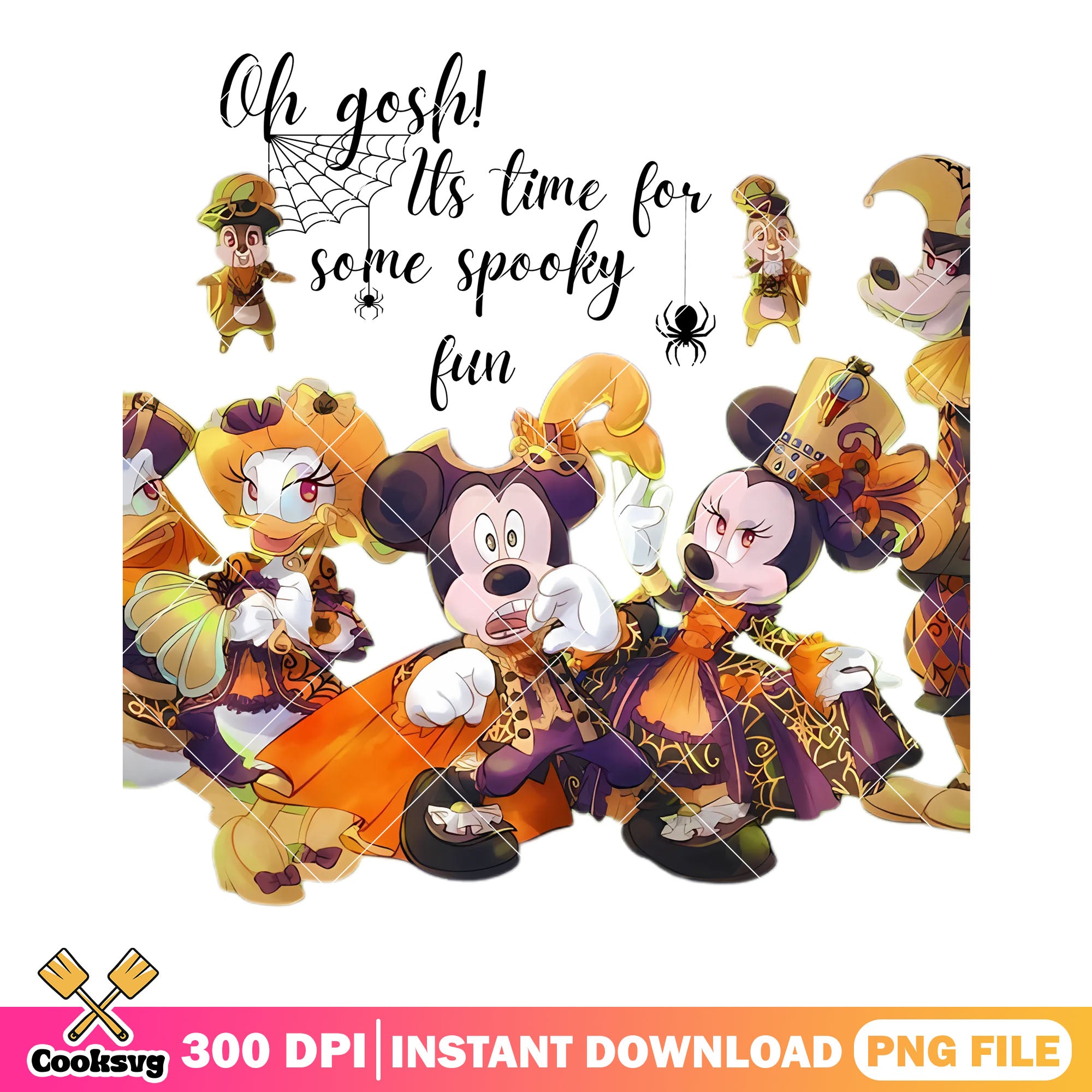 Oh gosh its time for spooky fun mickey png, earl costume png – Cooksvg