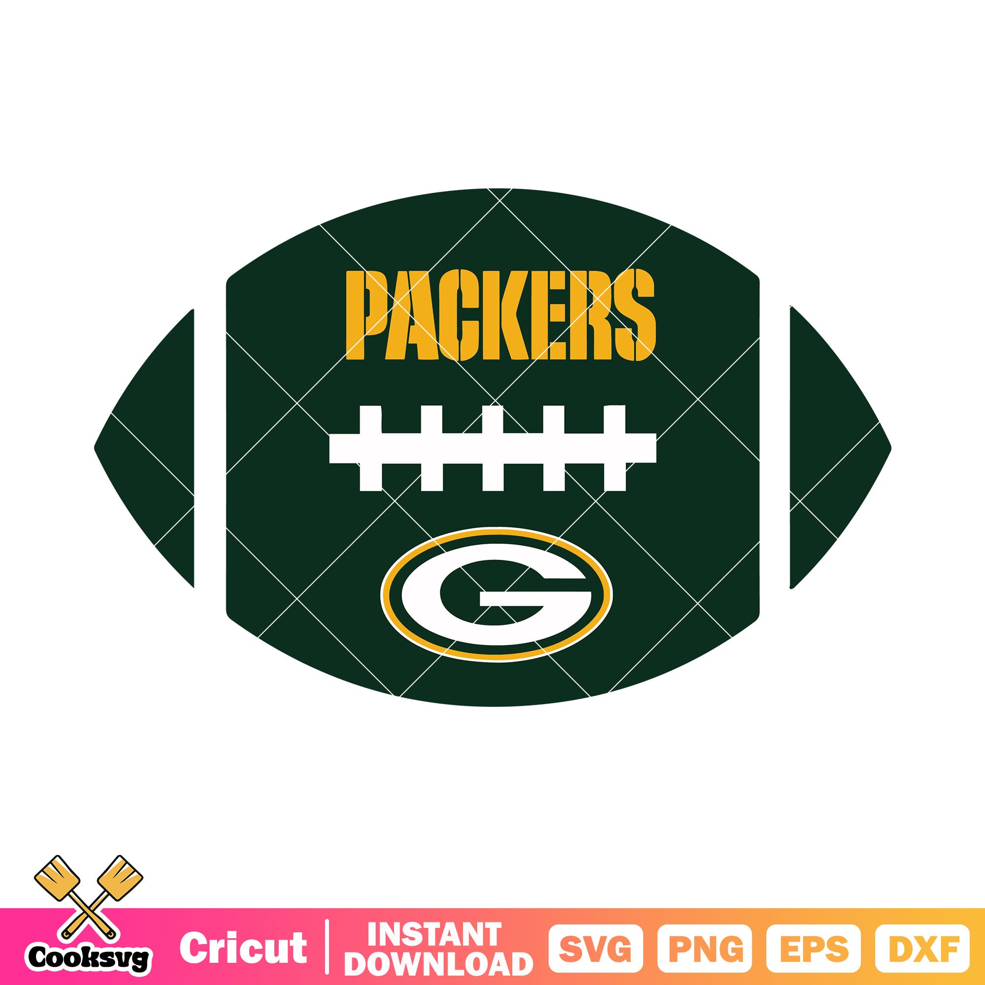 Packers pigskin ball nfl svg, Green Bay Packers svg, nfl svg – Cooksvg