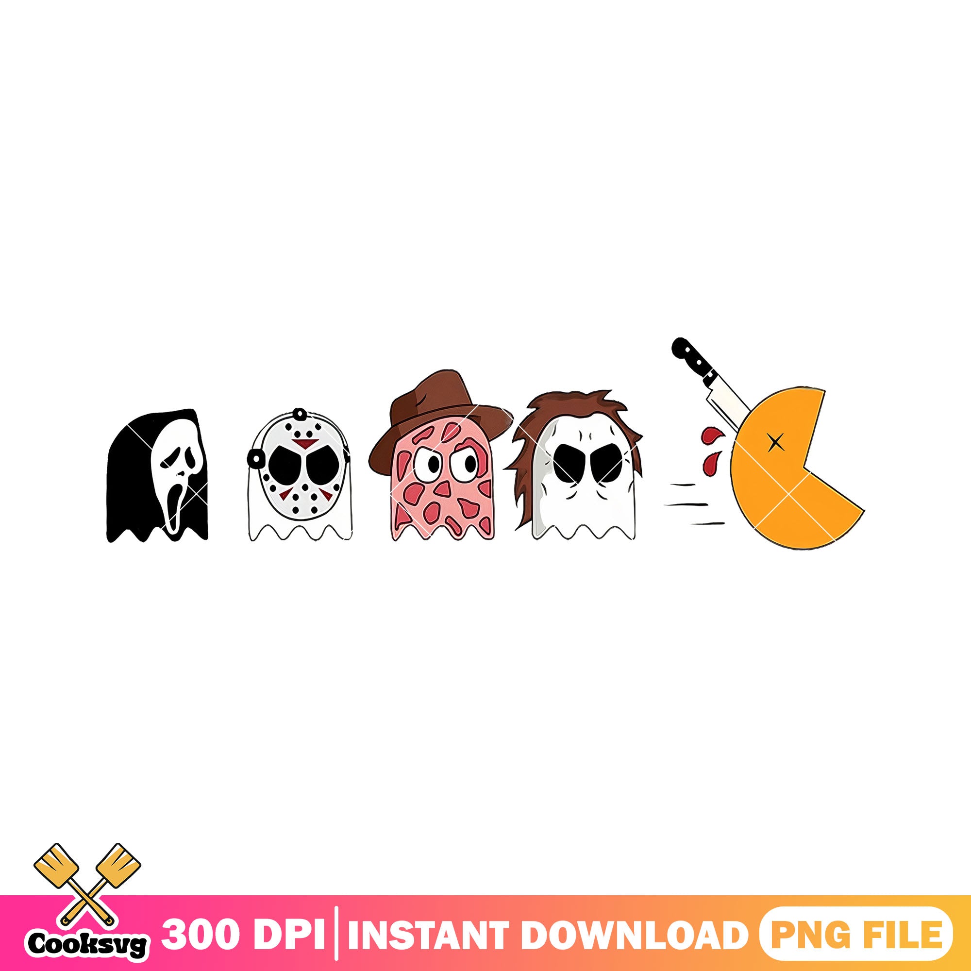 Pacman horror charracters style design png, rocky horror movies png ...