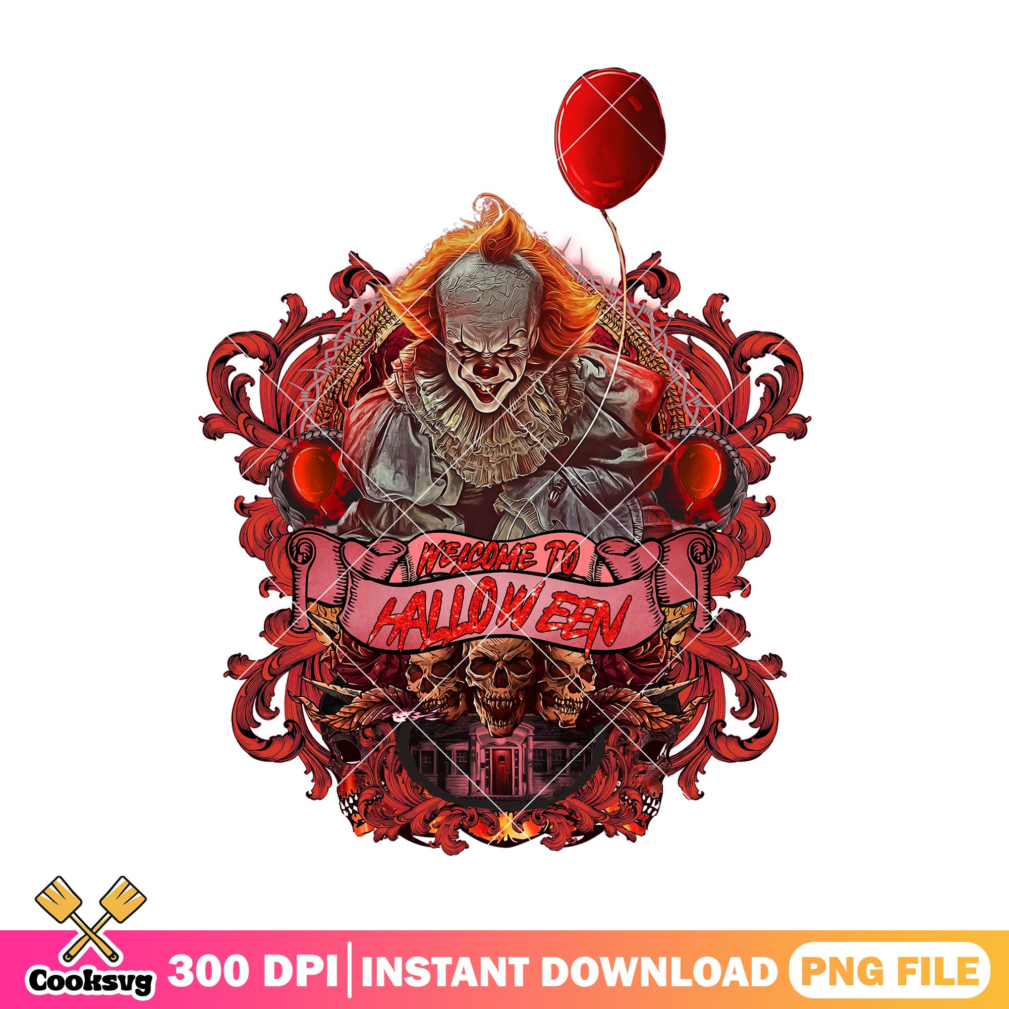 Pennywise welcome to halloween png, pennywise movie png – Cooksvg