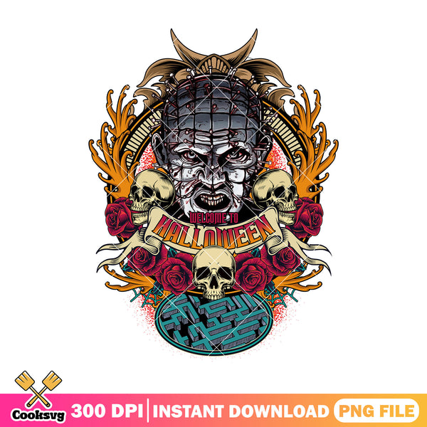 Pinhead image design png, halloween movie png, horror movie png – Cooksvg