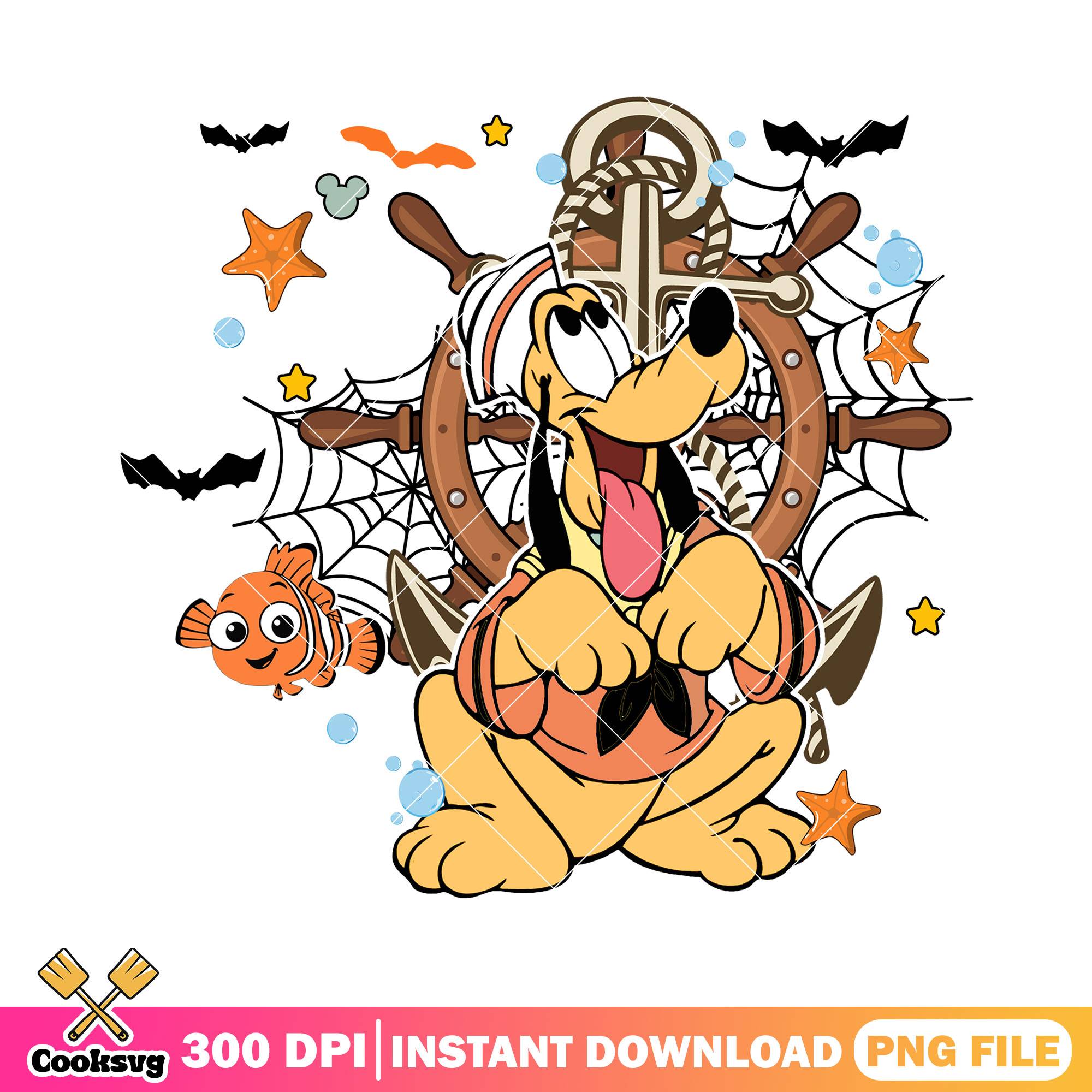 Pluto on the high seas png, halloween cartoon png, pluto disney png ...