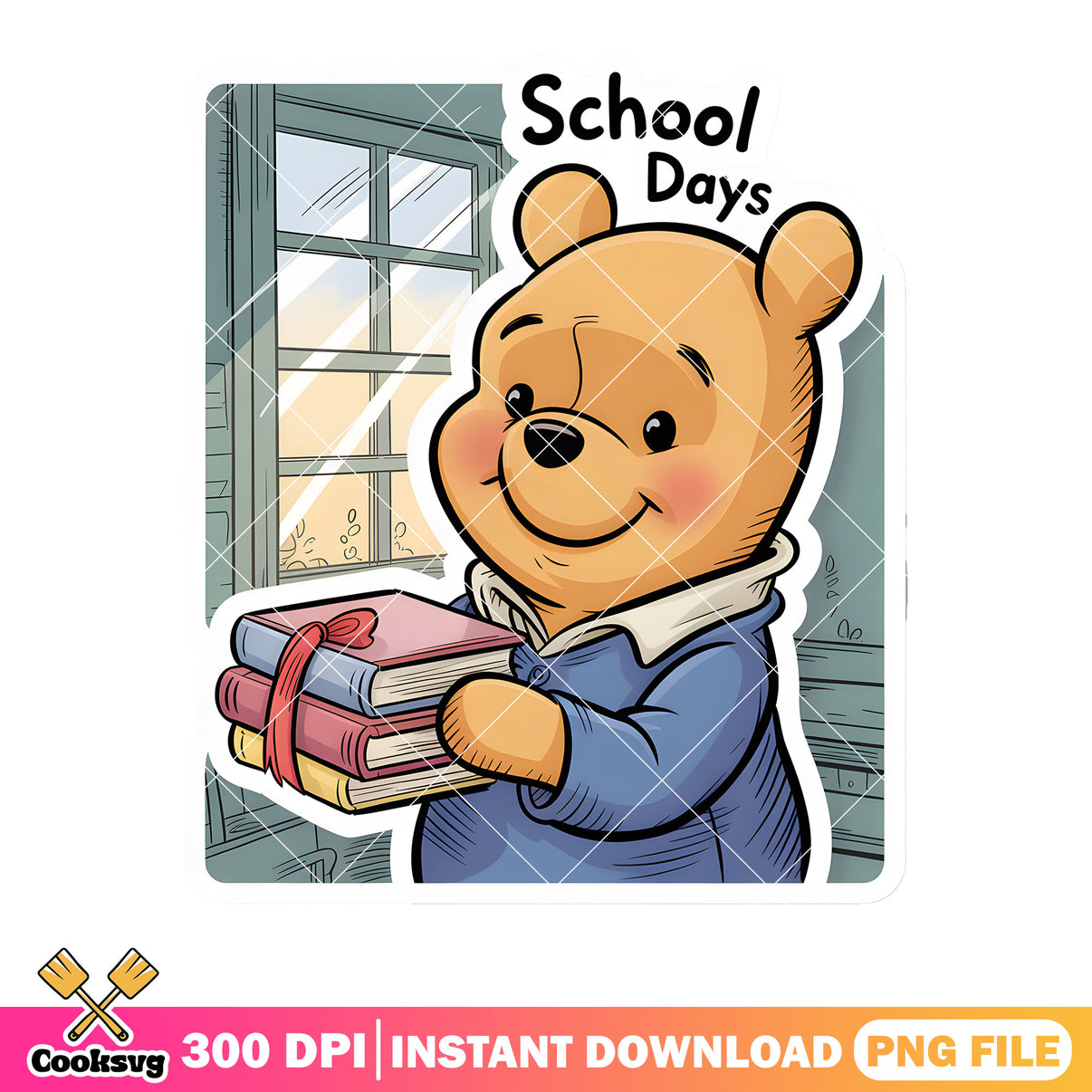Pooh school days png, 100 days of school png, pooh poster png – Cooksvg
