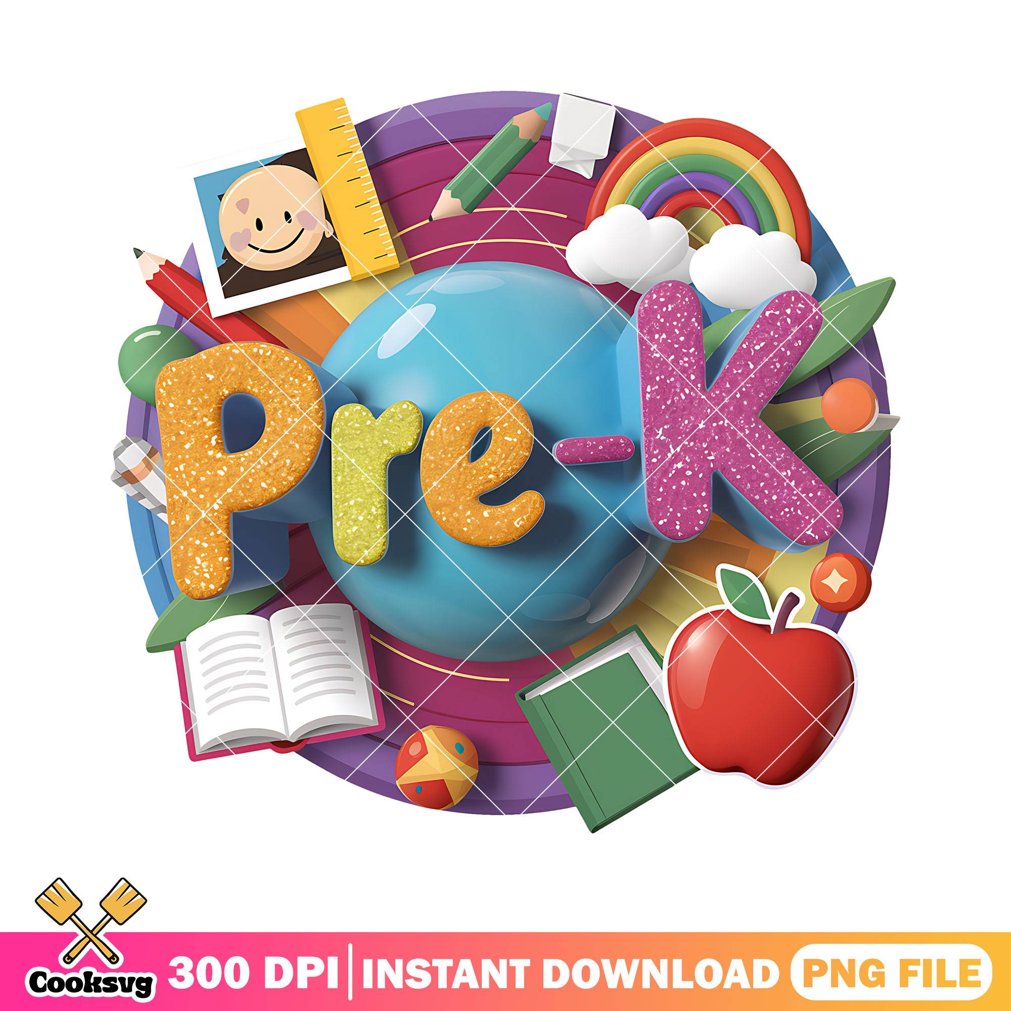 Pre-k design file png, back to school funny png, logo design png – Cooksvg