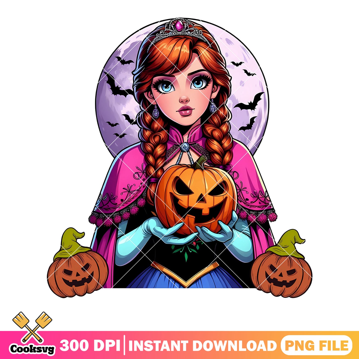 Princess anna scary bats png, jack o latern png, disney halloween png ...