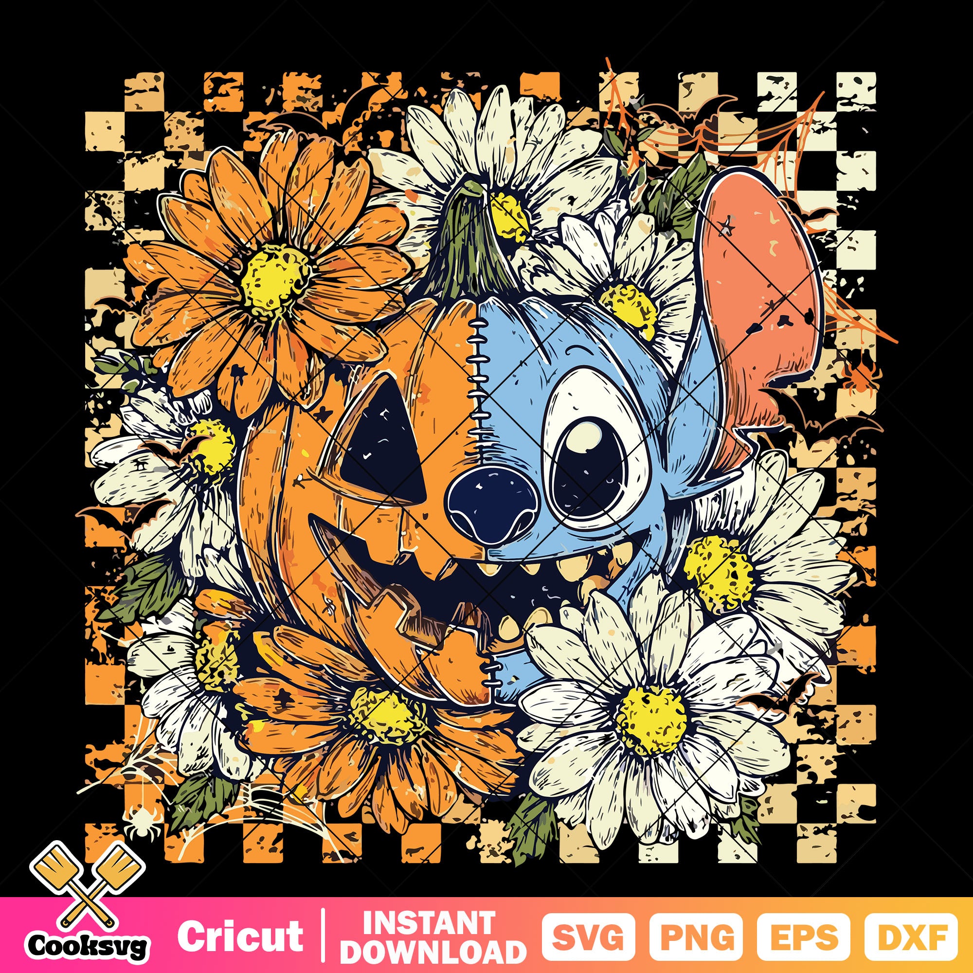 Pumpkin stitch head svg, stitch halloween svg, pumpkin fall svg – Cooksvg