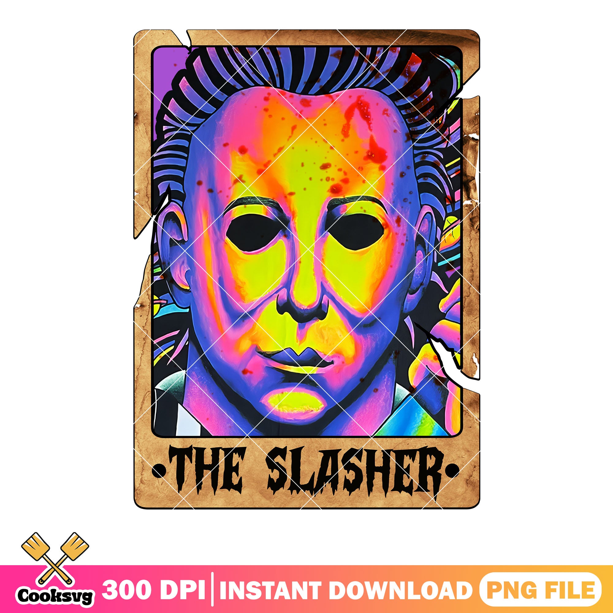 Rainbow The slasher png, michael myers png, spooky halloween png – Cooksvg