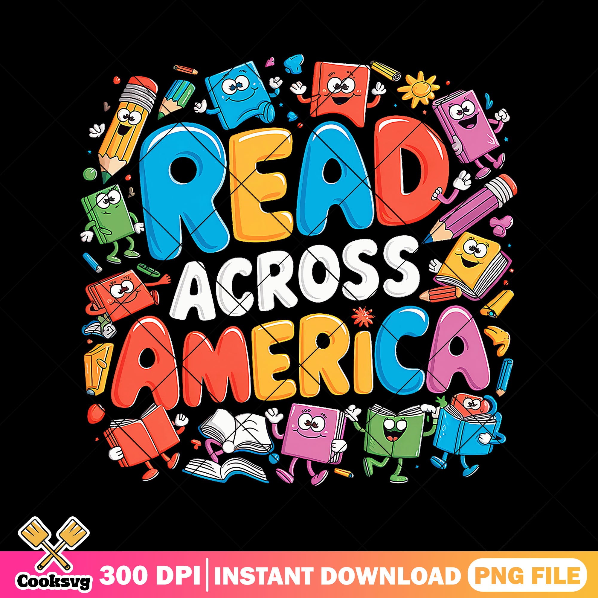 Read across america png, school items png, back to school image png ...