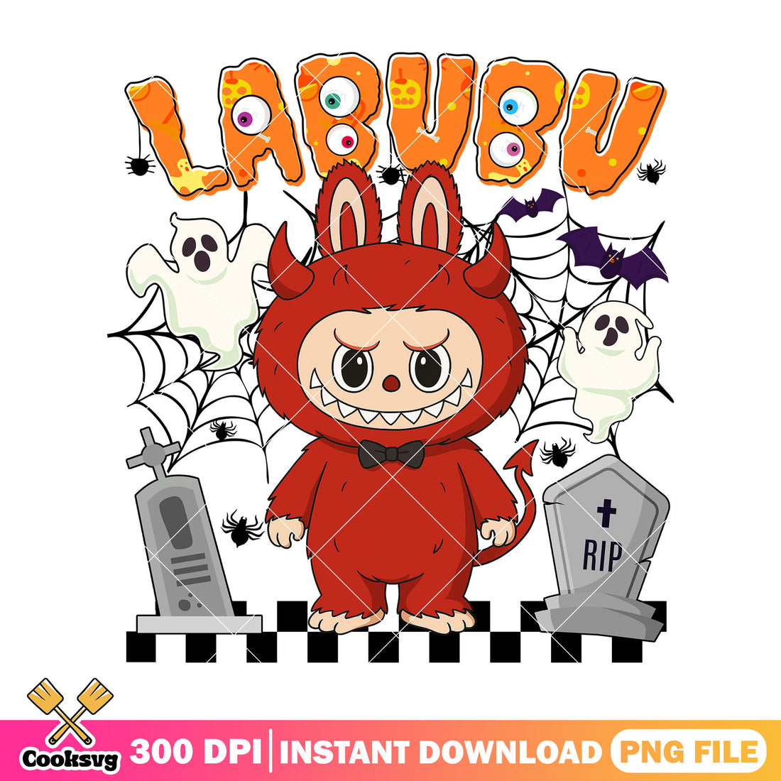 Red evil labubu png, labubu costume png, popmart labubu png – Cooksvg
