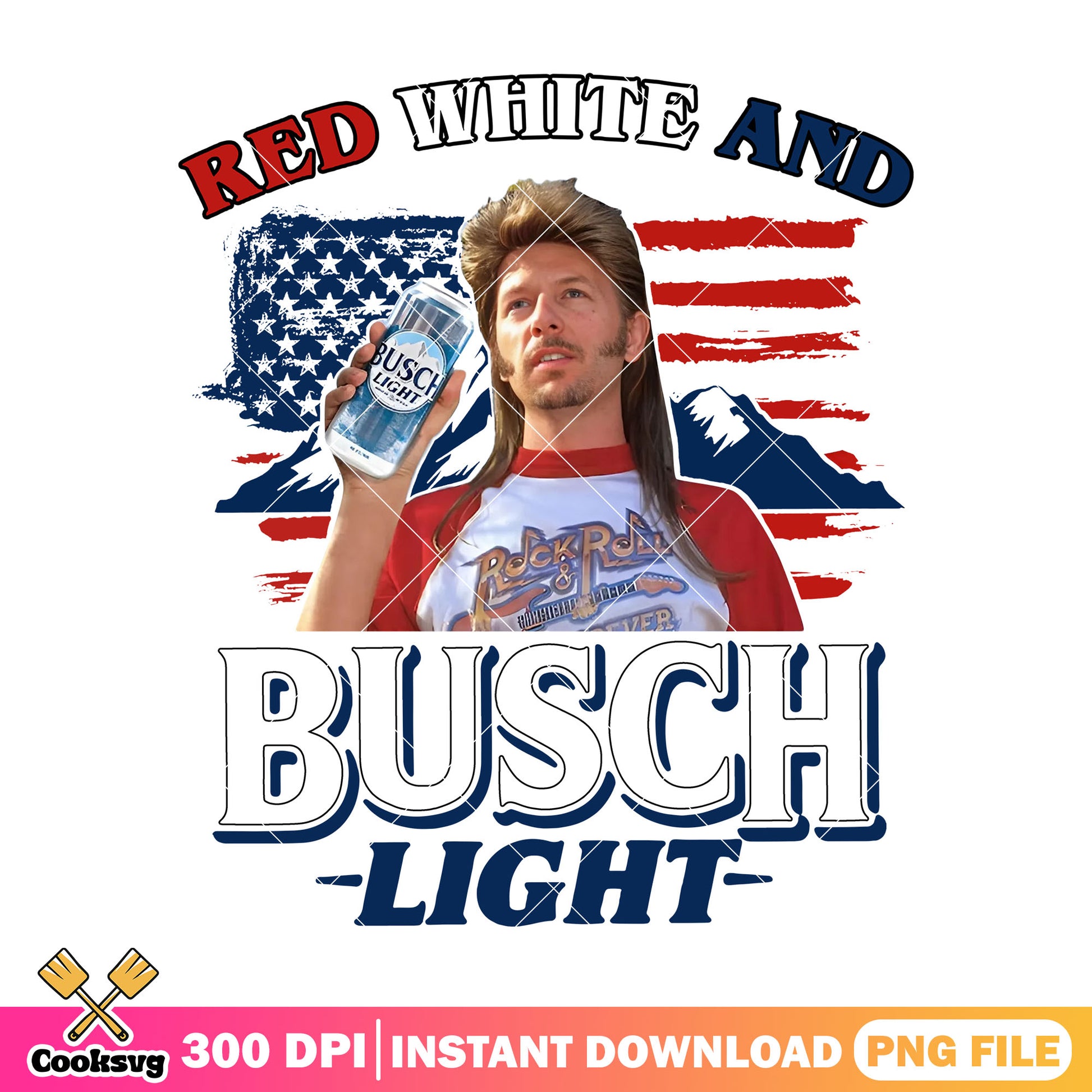 Red white busch light png file , busch light apple png, america flag p ...