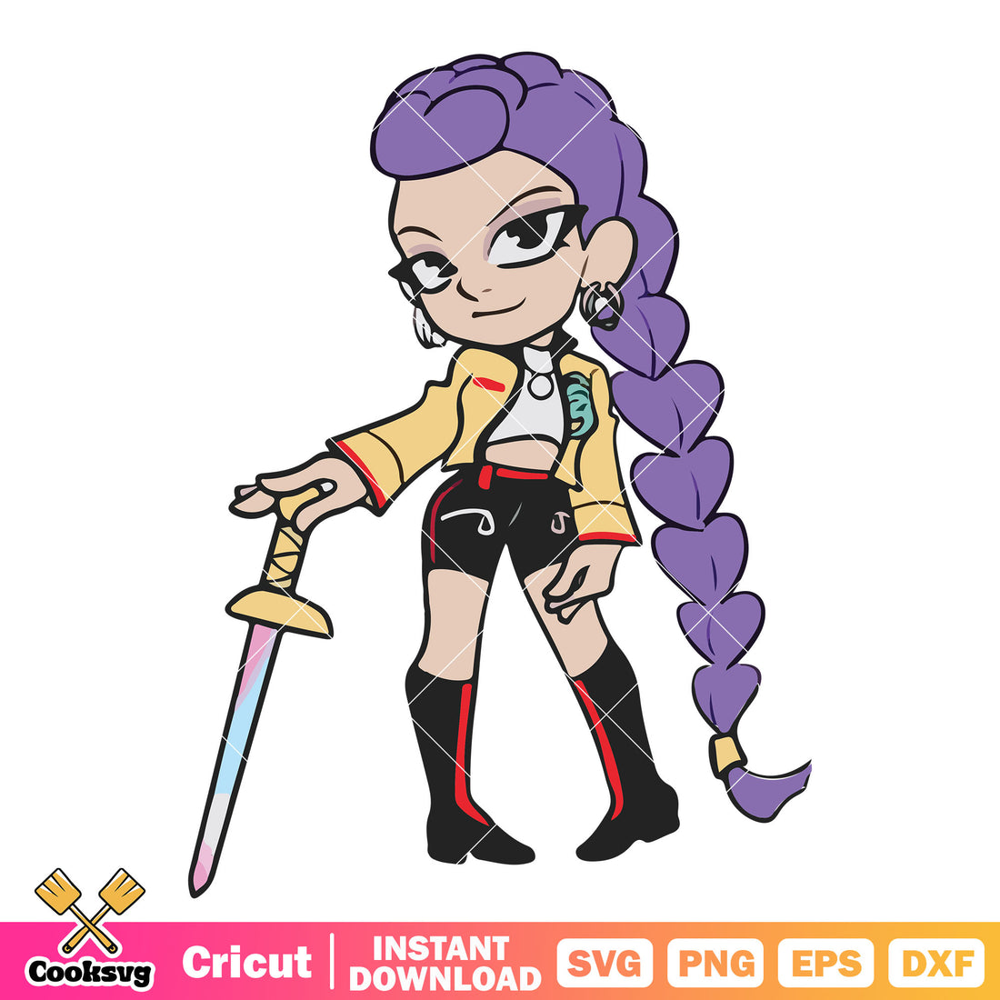 Rumi kpop hunters svg, rumi huntrix svg, kpop demon hunters svg – Cooksvg