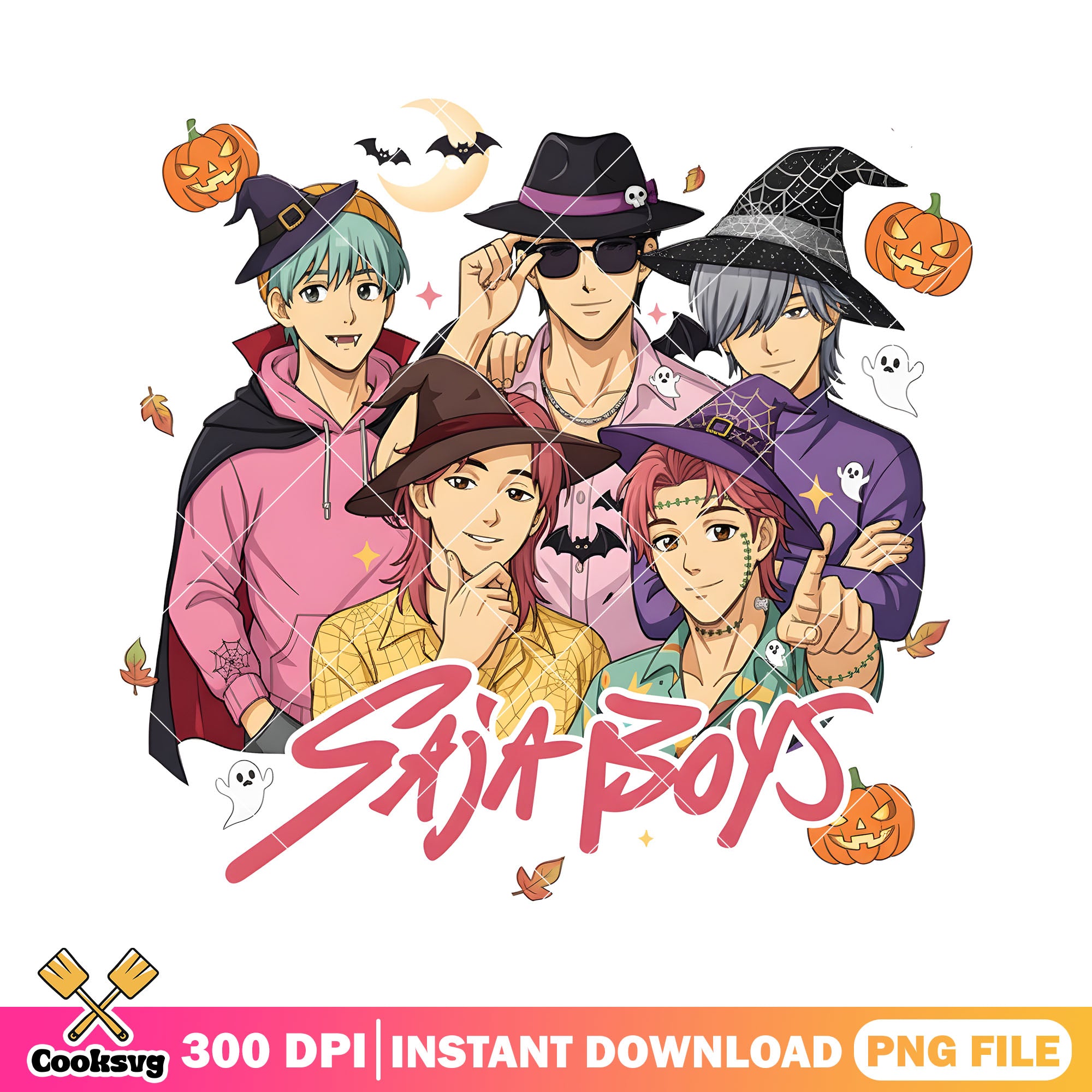 Saja boys costume halloween png, halloween saja boy png, witches hat p ...