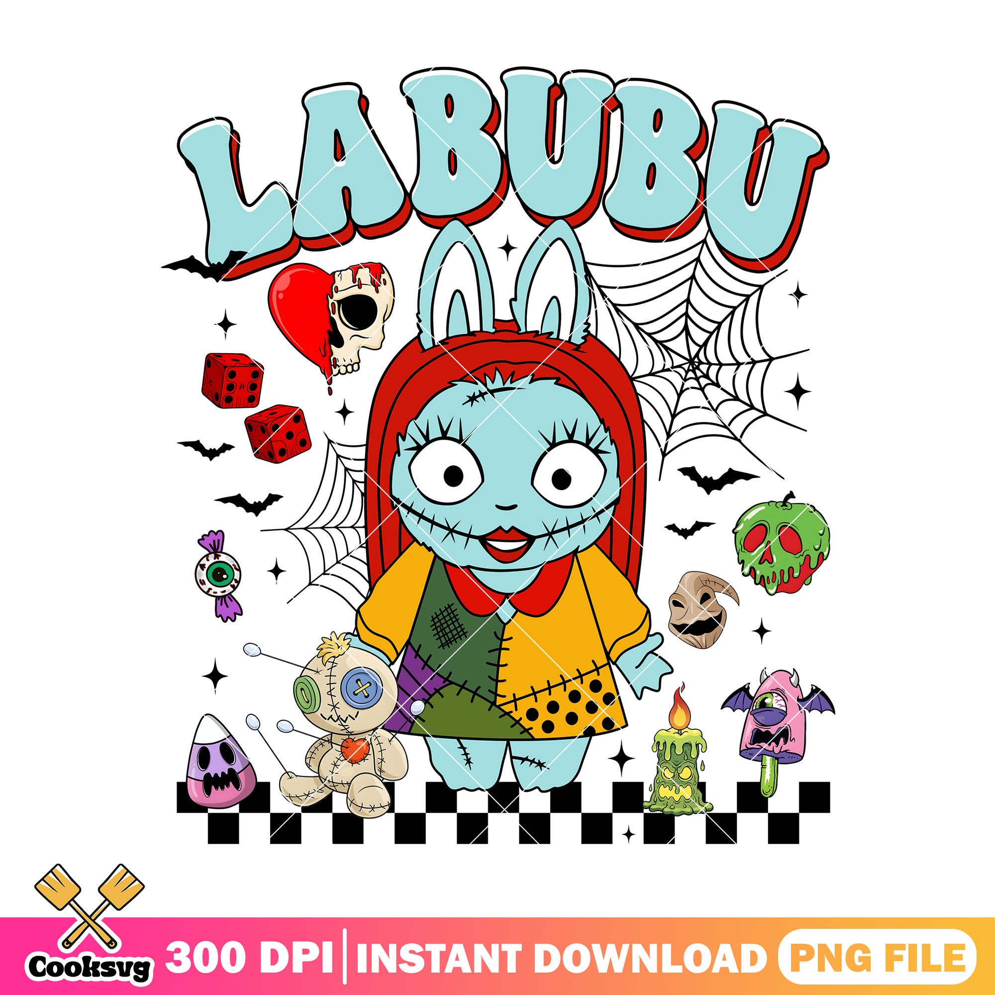 Sally labubu doll png, nightmare before christmas png, labubu doll png ...