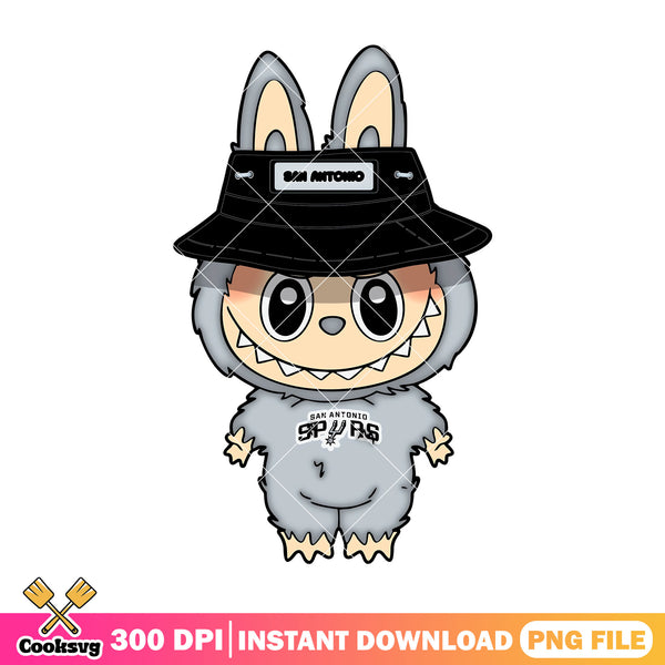 San antonio labubu baseball png, labubu grey png, labubu cartoon png ...
