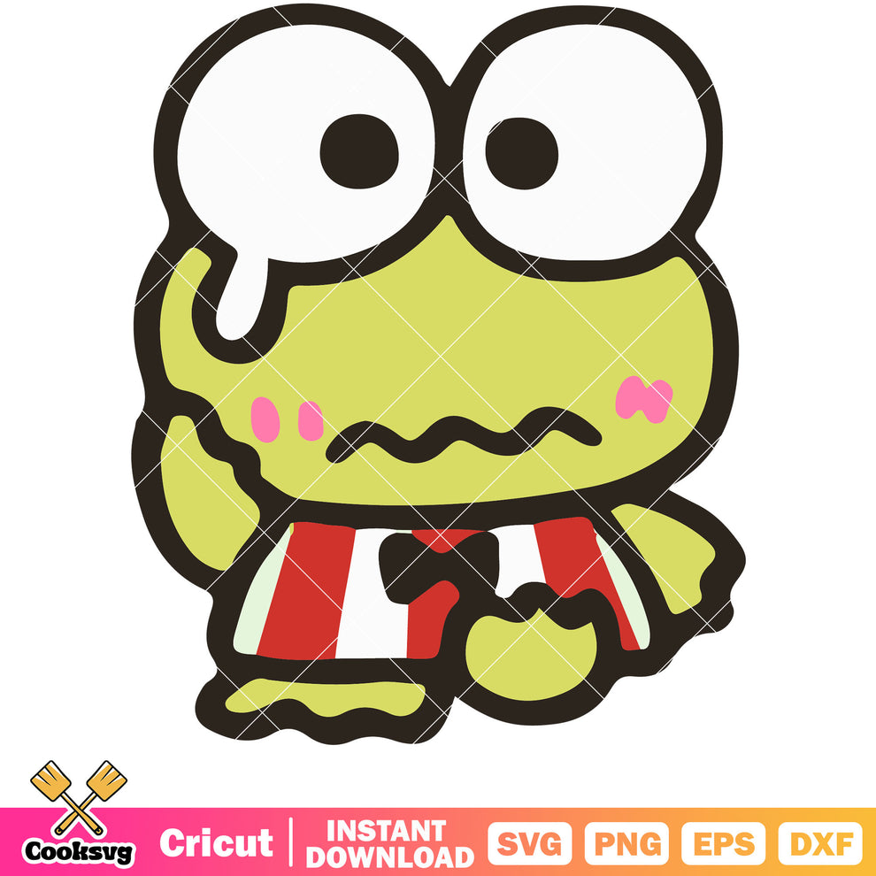 Sanrio Keroppi crying design svg, keroppi svg, hello kitty svg – Cooksvg