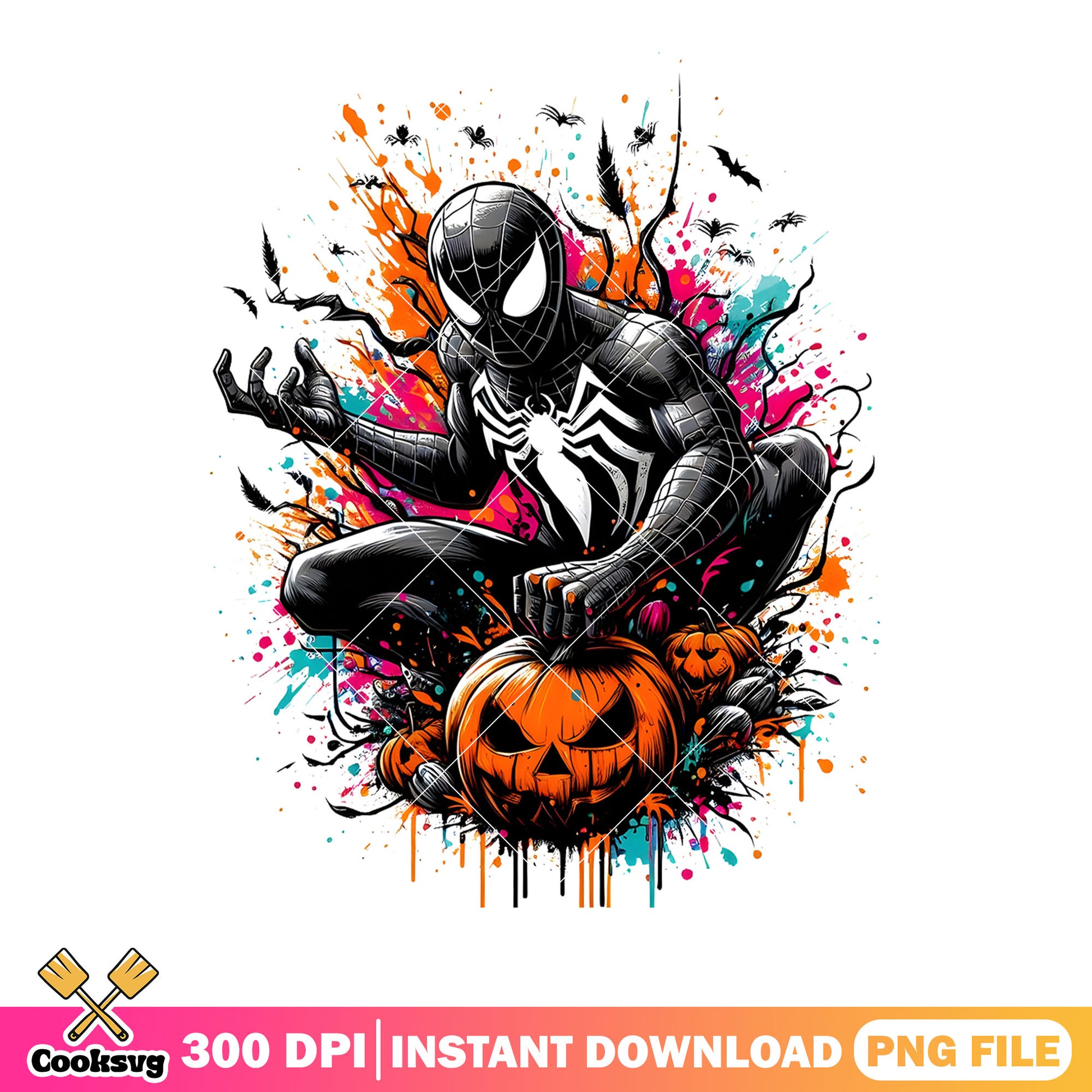 Scary SpiderMan png, black suit halloween png, Marvel Halloween png ...