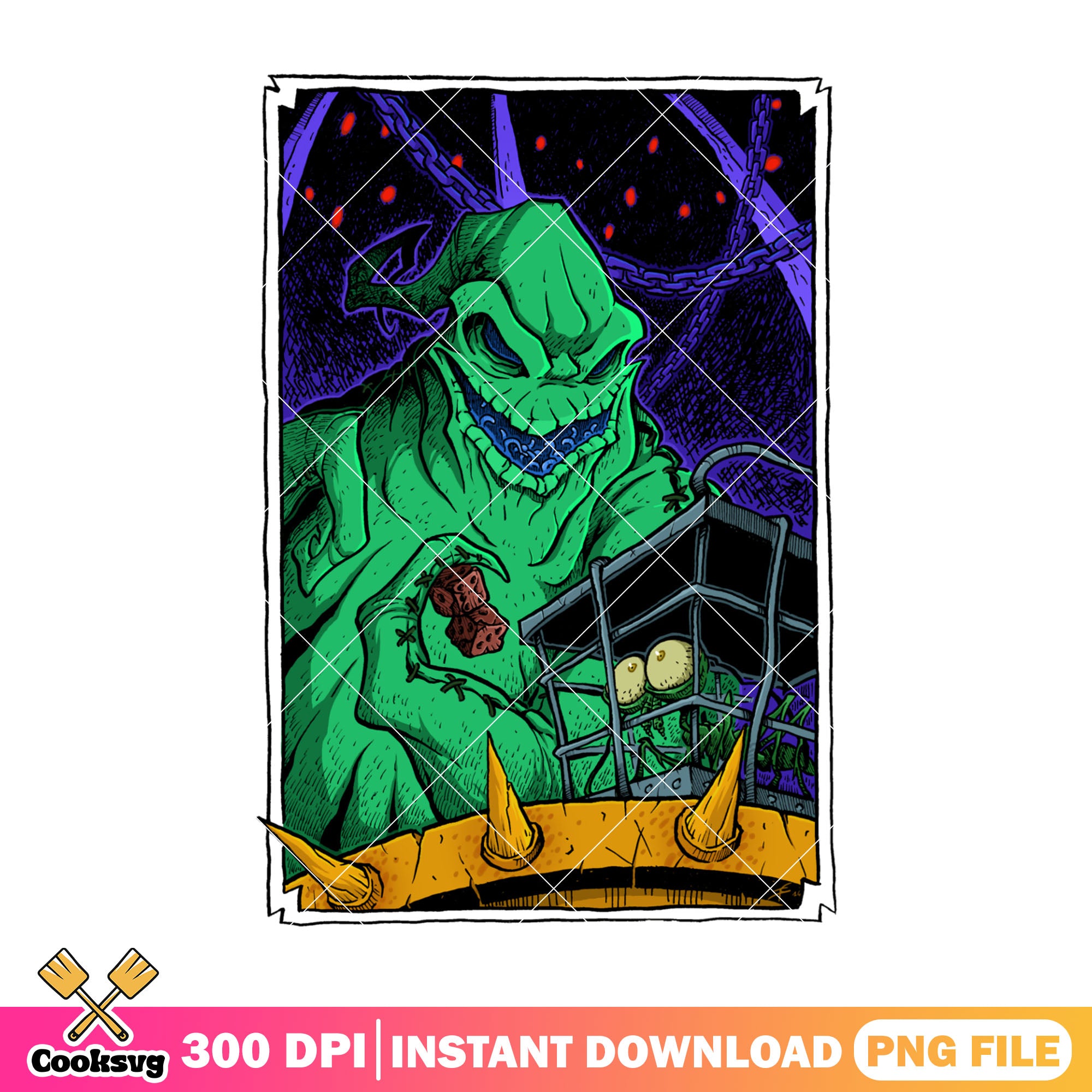 Scary oogie boogie png, oogie boogie art png, horror halloween png ...