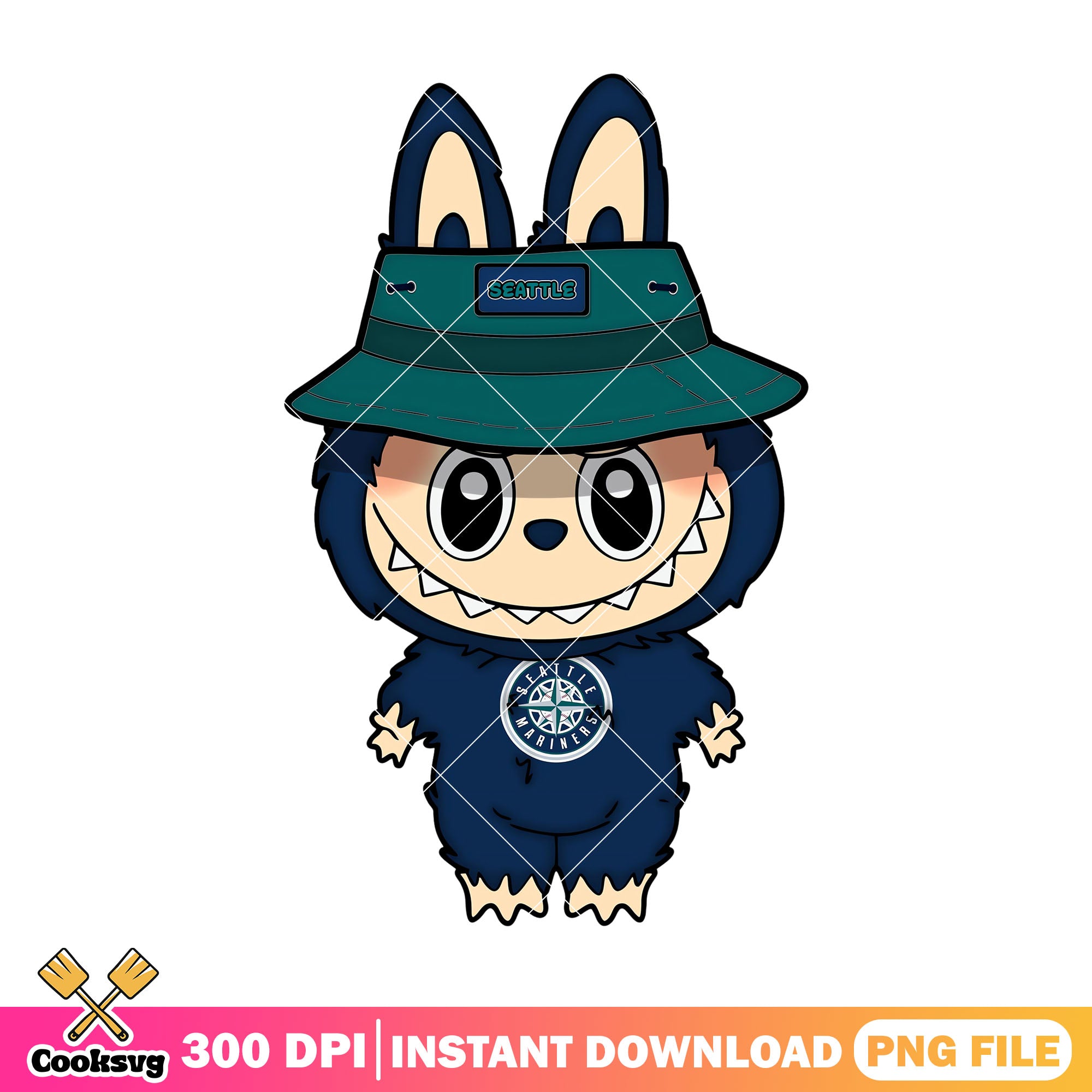 Seattle labubu baseball png, labubu happy png, labubu cute png – Cooksvg