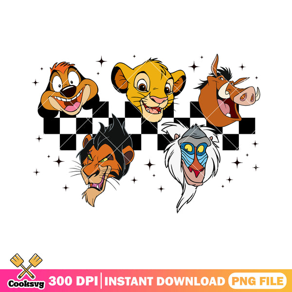 Simba and his friends head png, simba friends png, disney head png ...