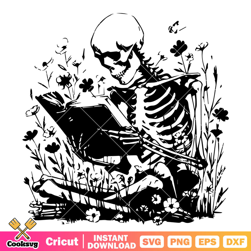 Skeleton are reading a book svg, skulls and skeletons book svg – Cooksvg