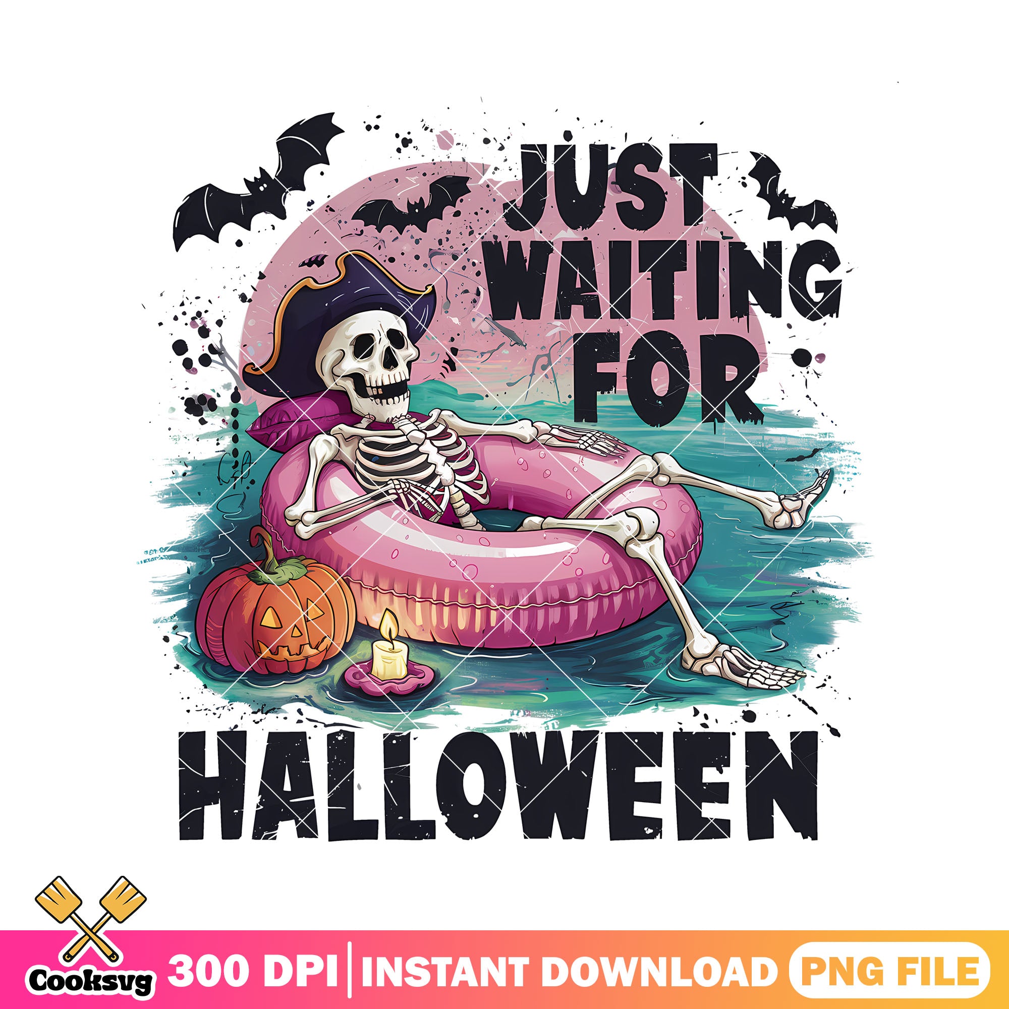 Skeleton chill summer vibes png, halloween decor png, horror movie png ...